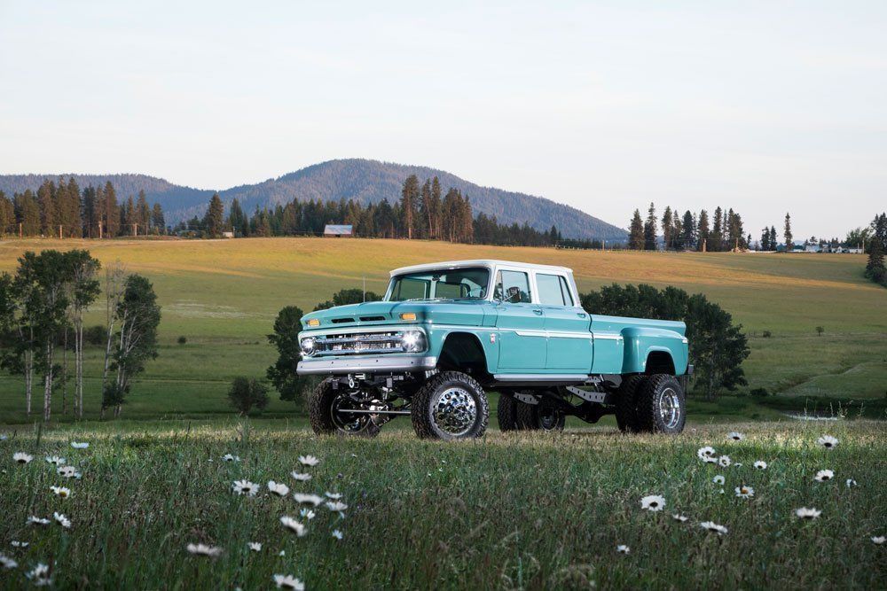 Pickup 1963 C30 4 Door Dually 3D model | CGTrader