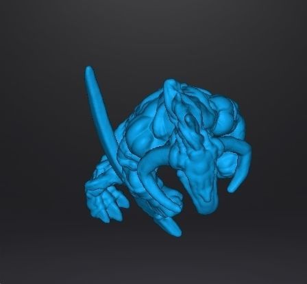 WOLF WARRIOR GUARDIAN MINIATURE MODEL FANTASY GAMES DND RPG 3D model 3D ...