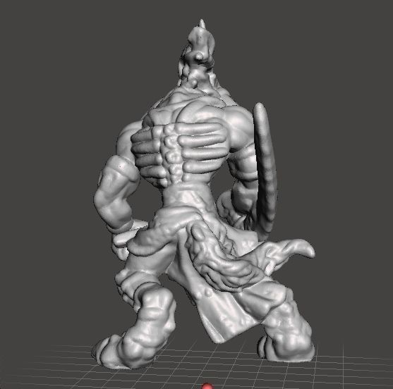 WOLF WARRIOR GUARDIAN MINIATURE MODEL FANTASY GAMES DND RPG 3D model 3D ...