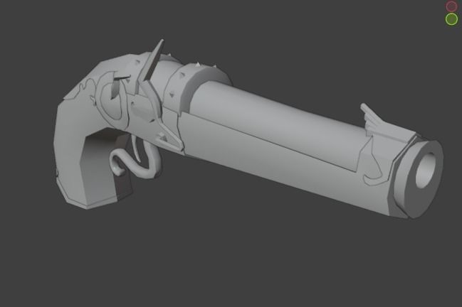 Low Poly Pirate Flintlock 3D model | CGTrader