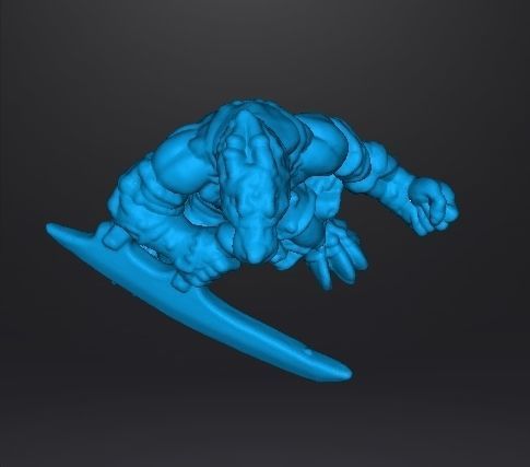 WOLF WARRIOR EXECUTIONER MINIATURE MODEL FANTASY GAMES DND RPG 3D model ...