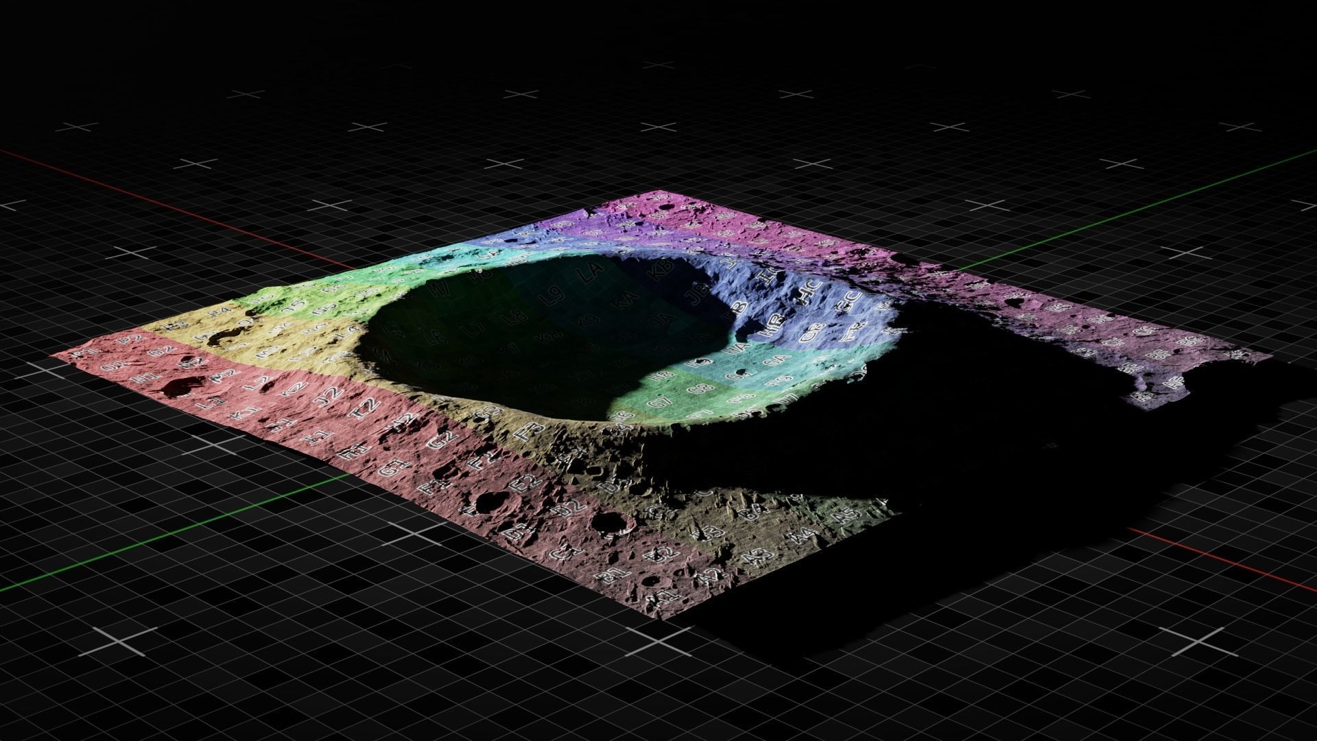 Moon Crater 2 with 8K Textures 3D model | CGTrader