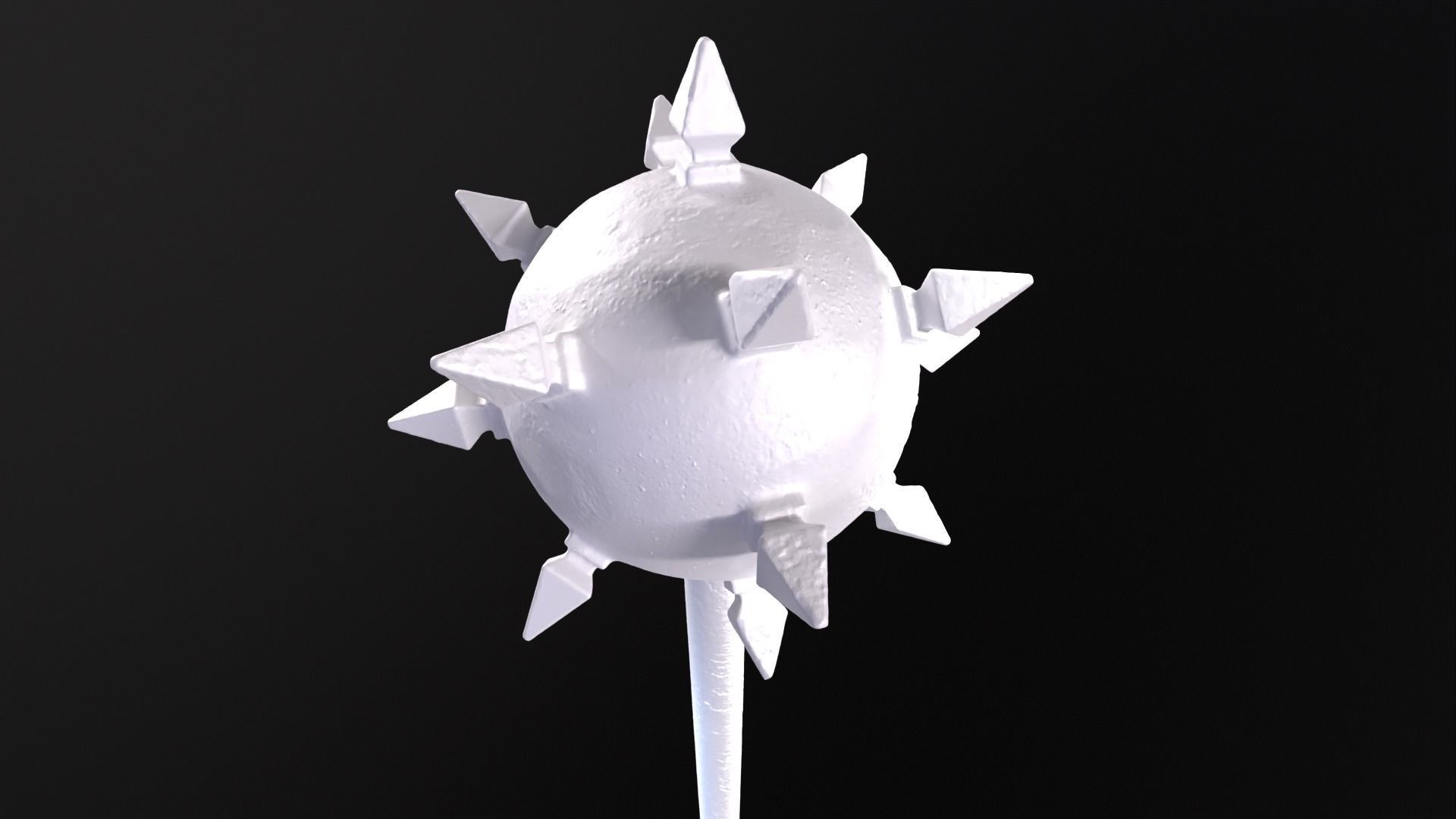 Medieval Spiked Ball Mace 3D Print 3D model 3D printable | CGTrader