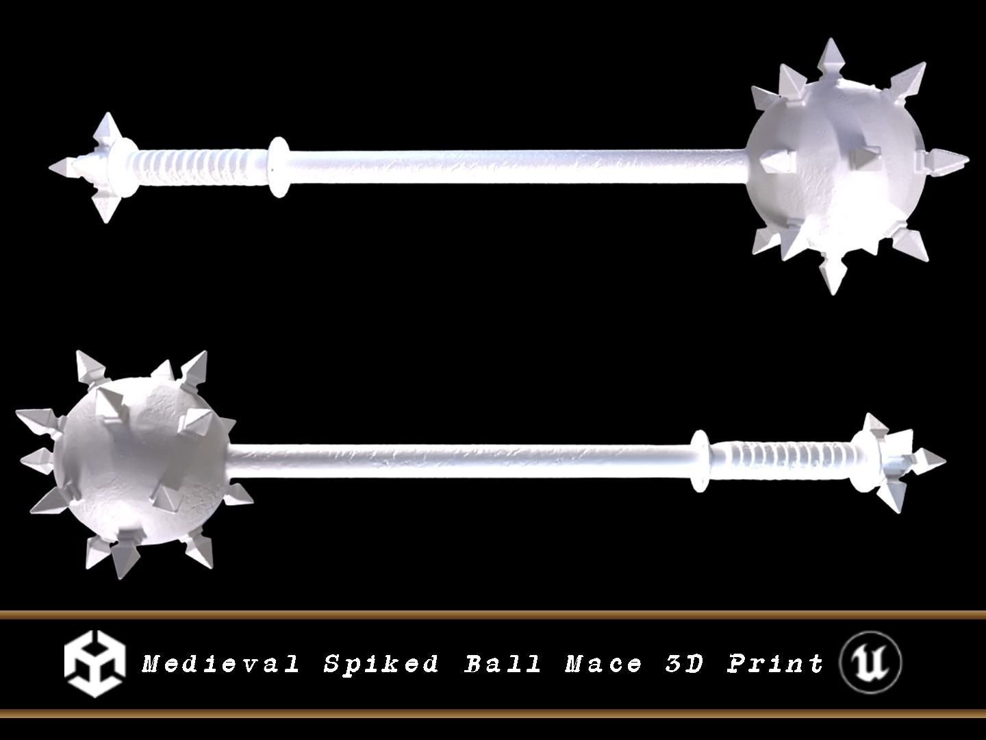 Medieval Spiked Ball Mace 3D Print 3D model 3D printable | CGTrader