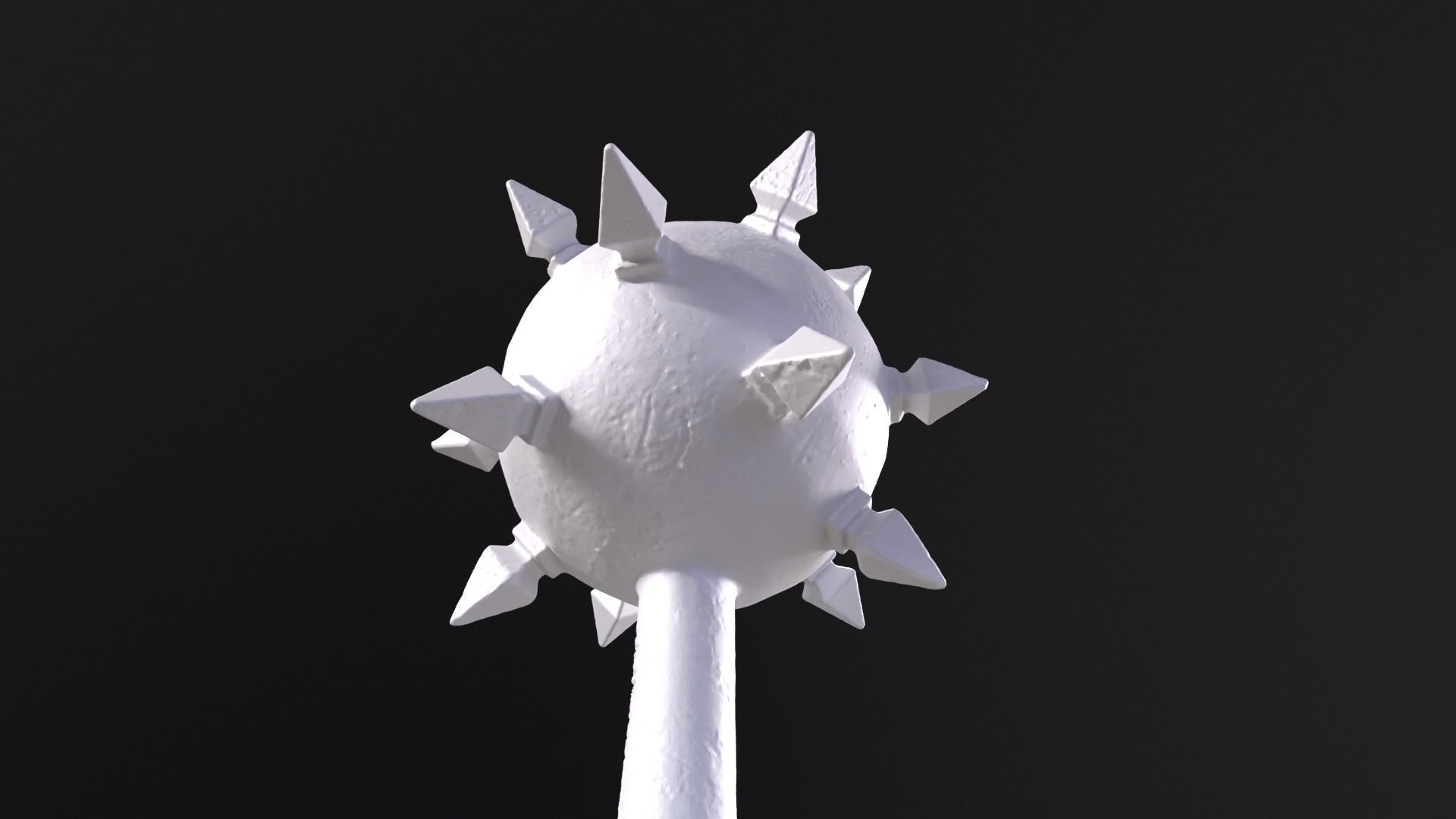 Medieval Spiked Ball Mace 3D Print 3D model 3D printable | CGTrader