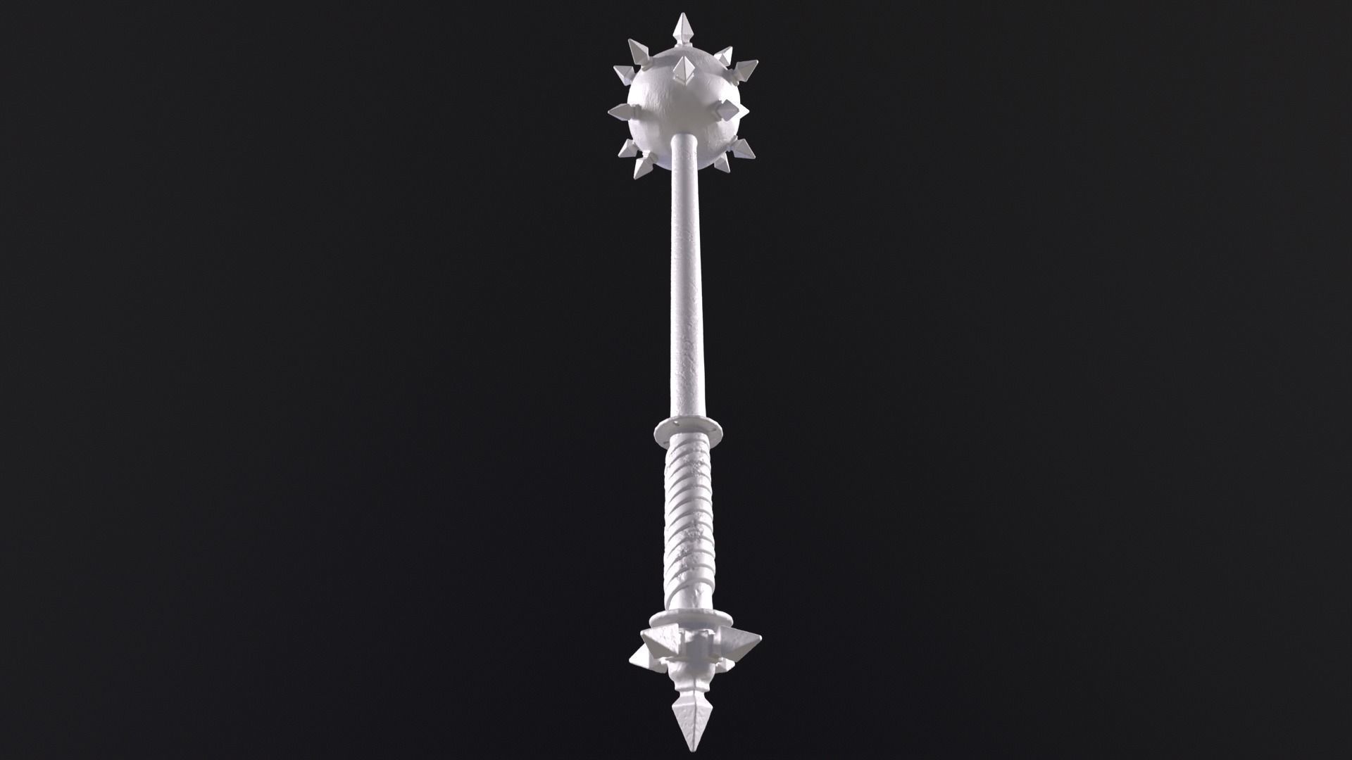 Medieval Spiked Ball Mace 3D Print 3D model 3D printable | CGTrader