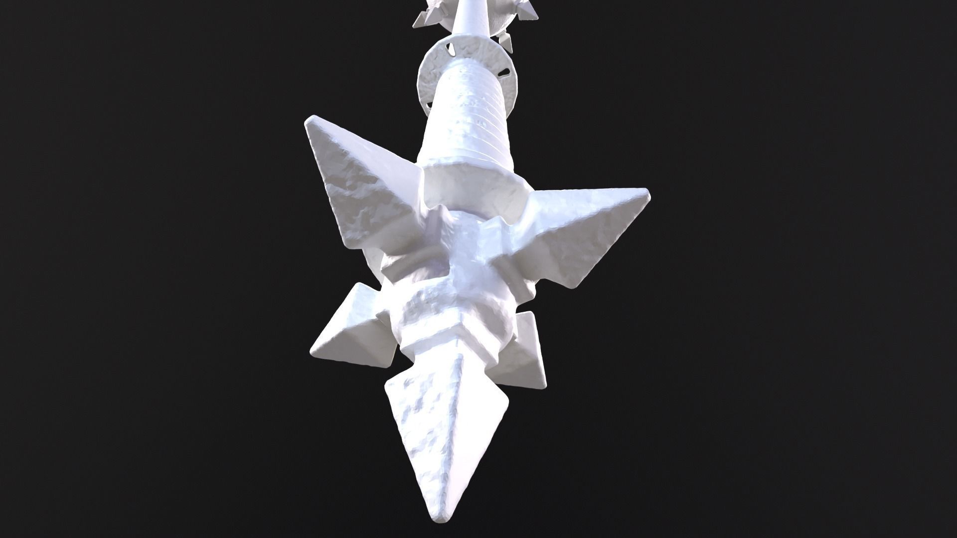 Medieval Spiked Ball Mace 3D Print 3D model 3D printable | CGTrader