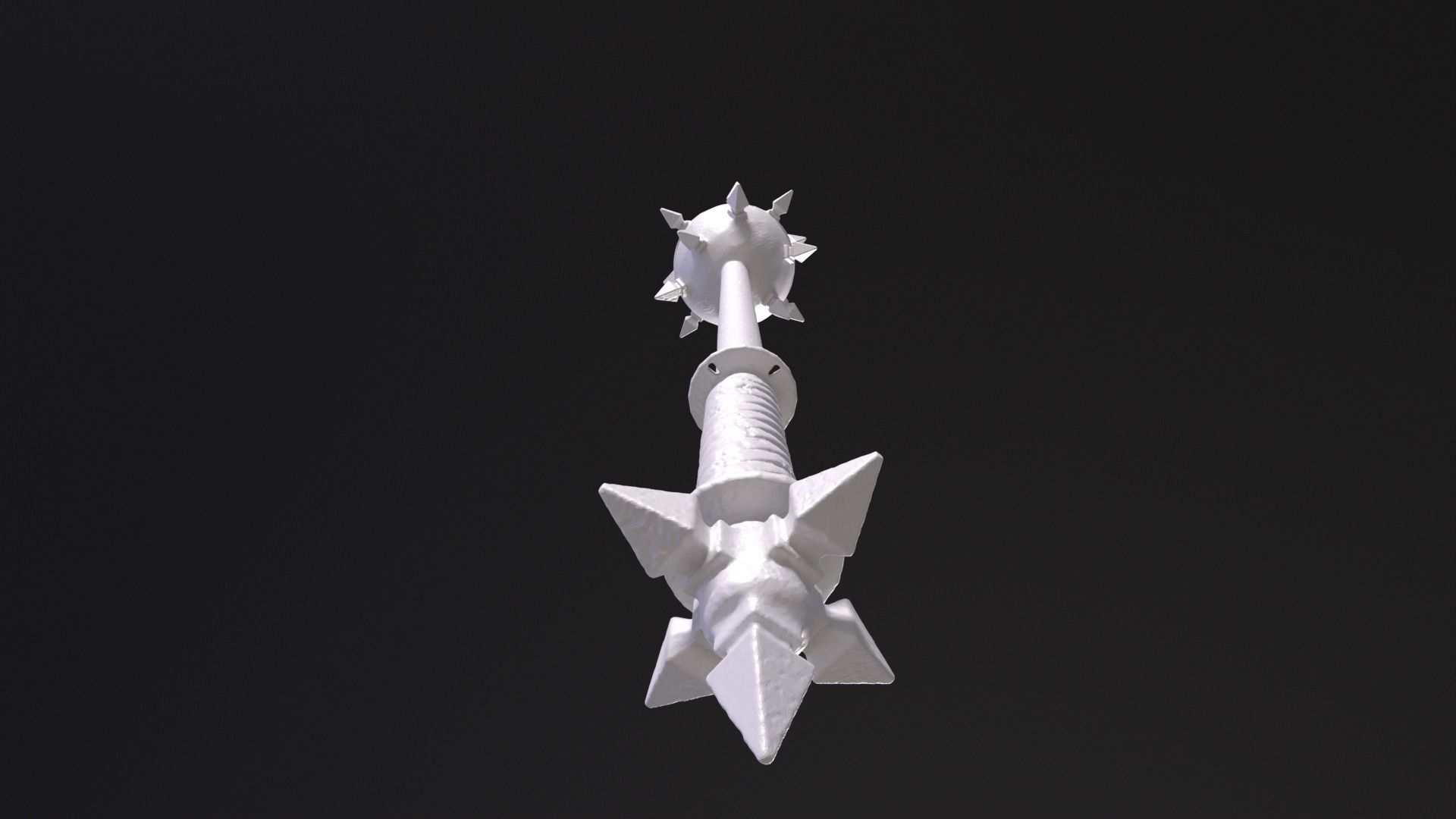 Medieval Spiked Ball Mace 3D Print 3D model 3D printable | CGTrader