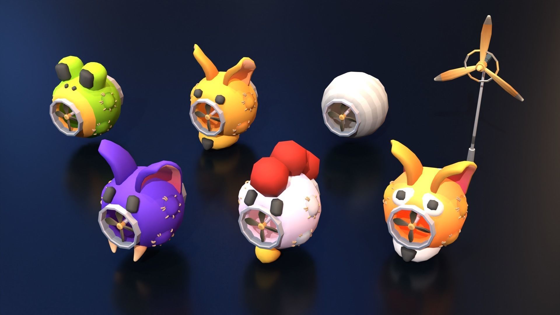 3D model Solarpunk Asset Pack VR / AR / low-poly | CGTrader