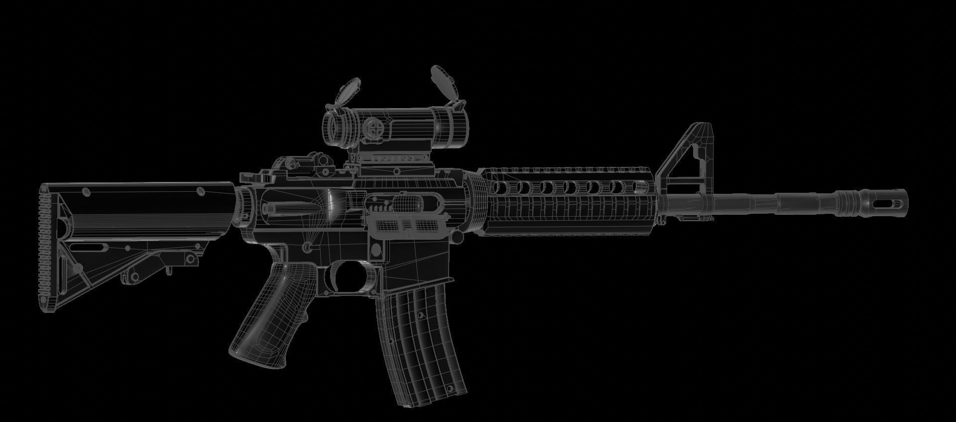 M4 rifle free VR / AR / low-poly 3D model | CGTrader