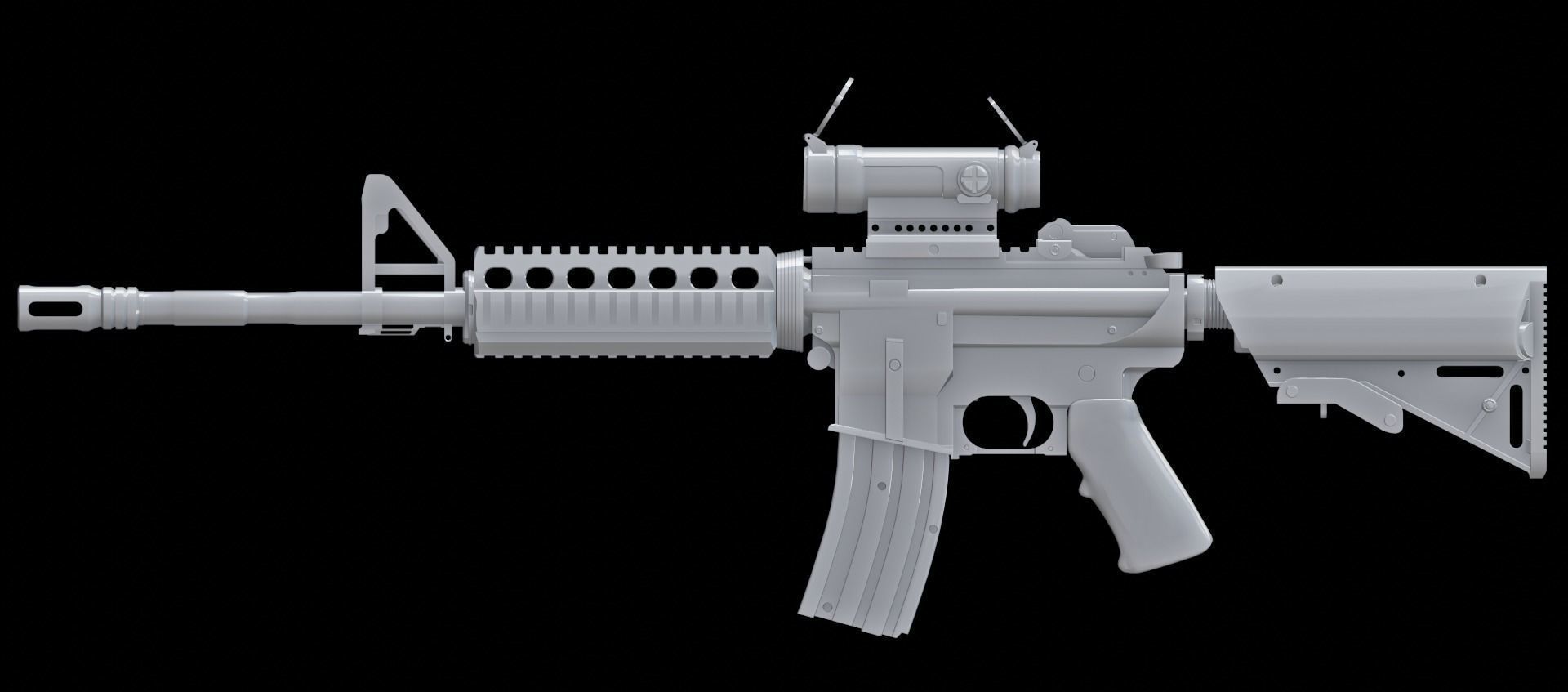M4 rifle free VR / AR / low-poly 3D model | CGTrader