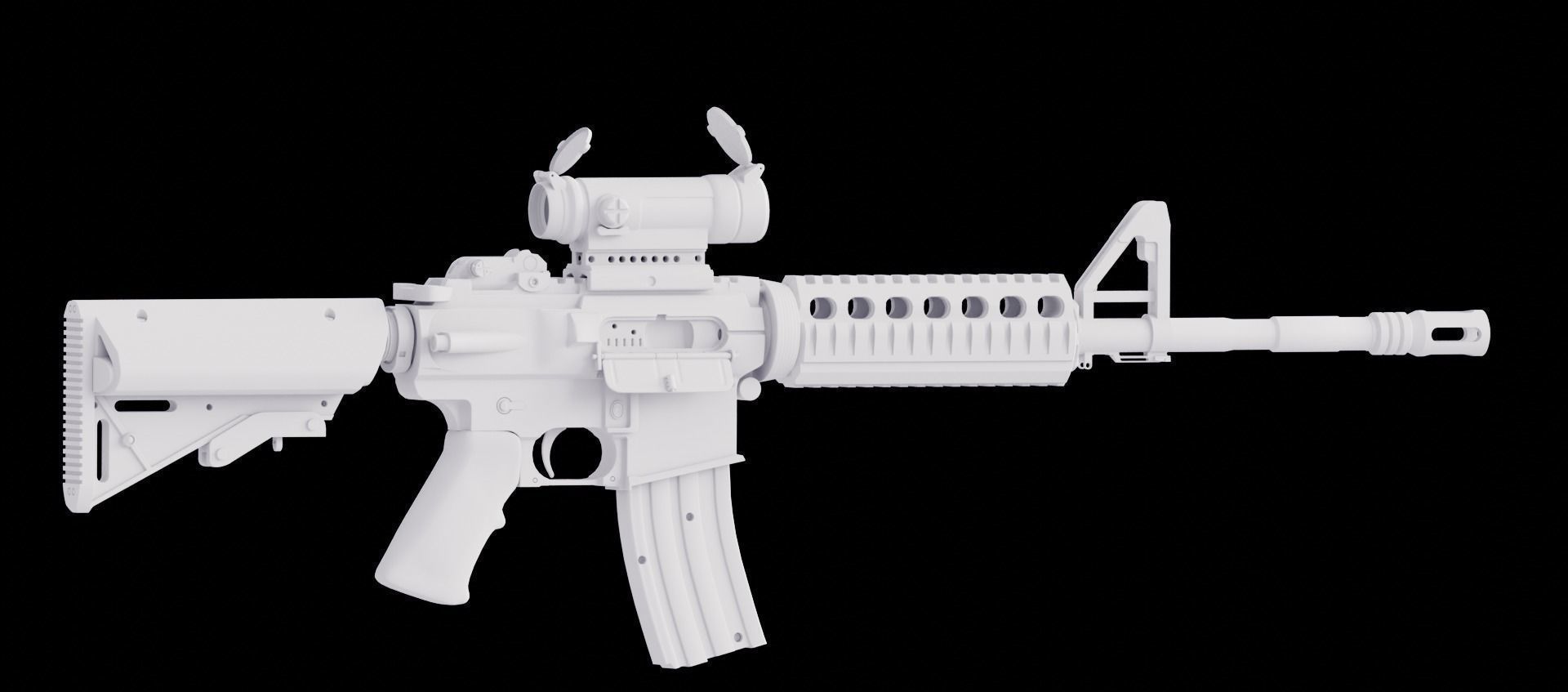 M4 rifle free VR / AR / low-poly 3D model | CGTrader