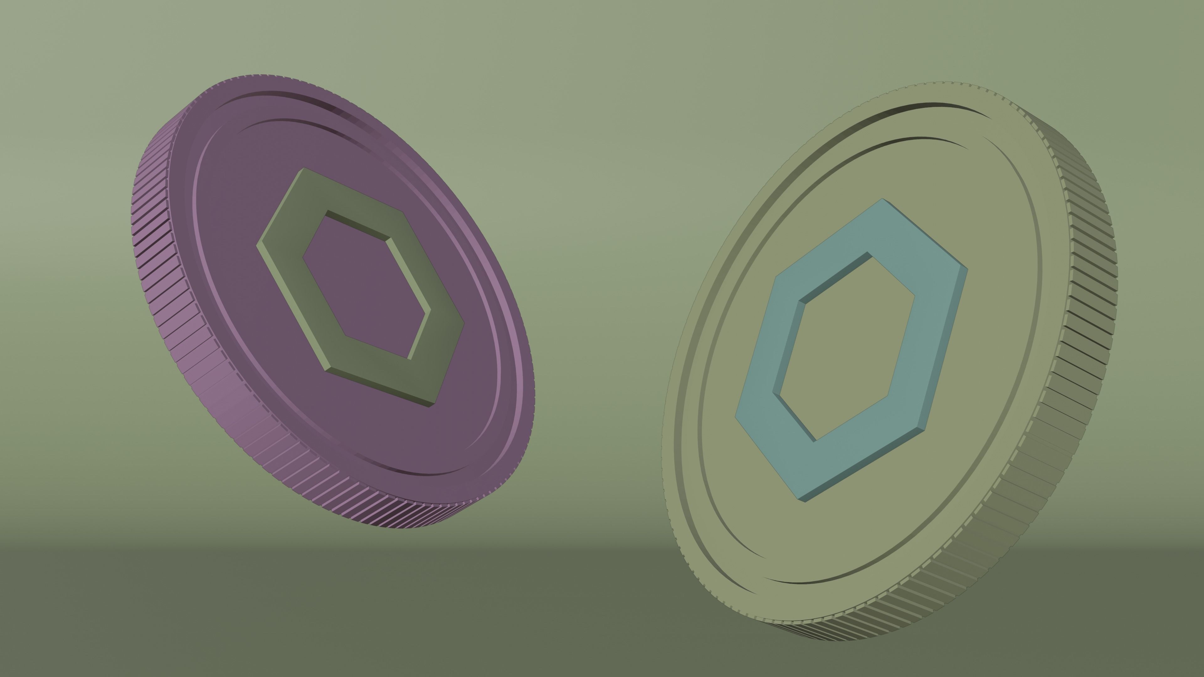 Chainlink Coin 3D Model 3D model | CGTrader