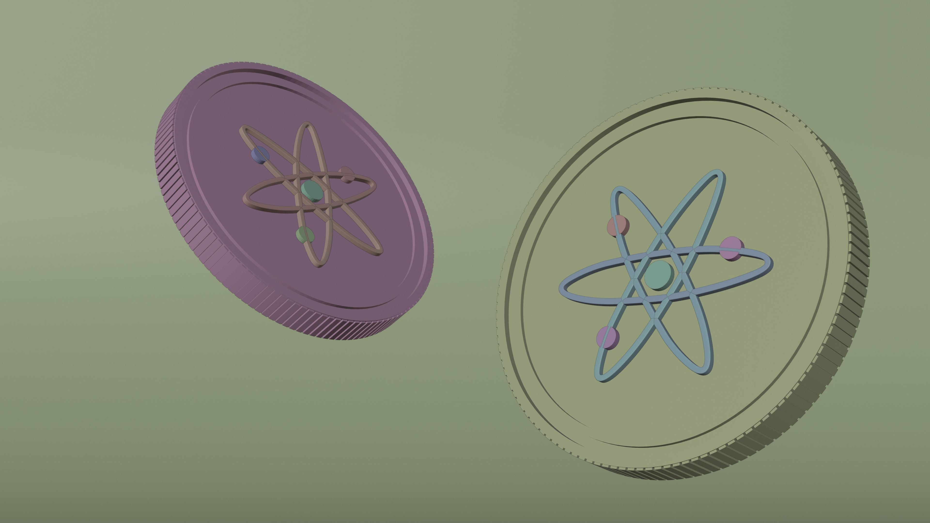 Cosmos Coin 3D Model 3D model | CGTrader