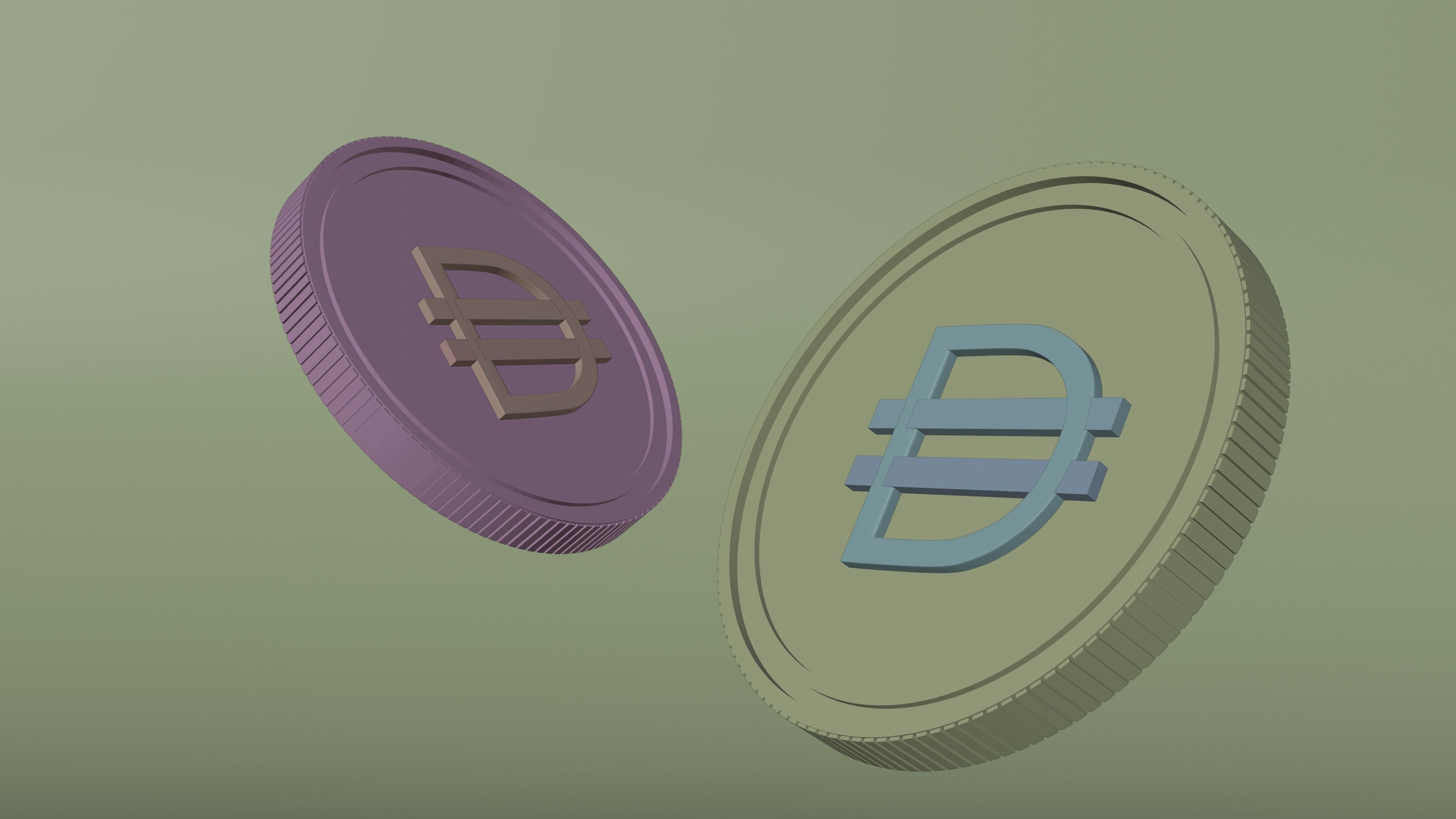 Dai Coin 3D Model 3D model | CGTrader