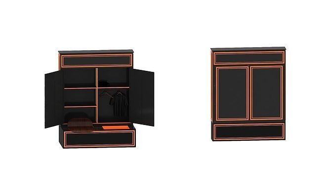 Wardrobe free VR / AR / low-poly 3D model | CGTrader