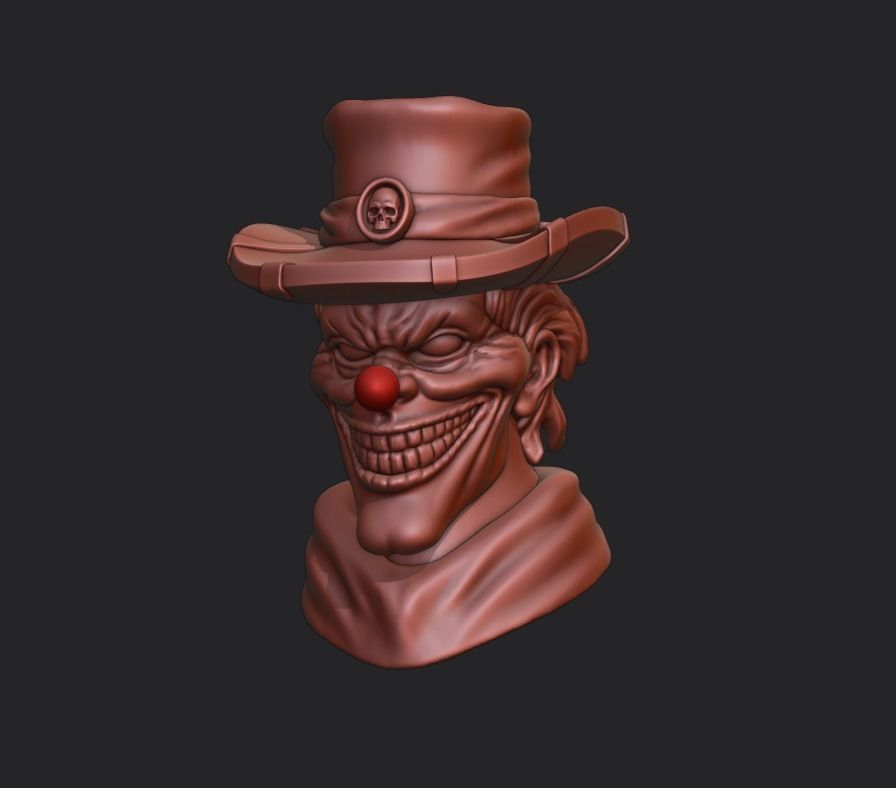 The cowboy clown 3D model 3D printable | CGTrader