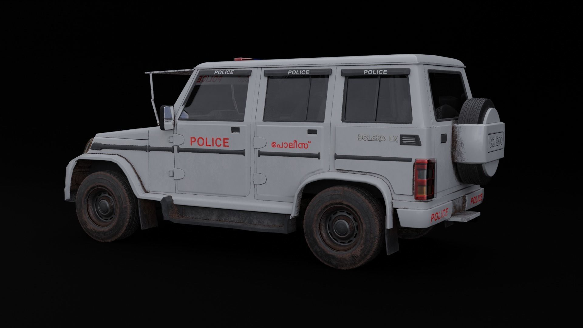 3D model KERALA POLICE BOLERO JEEP VR / AR / low-poly | CGTrader