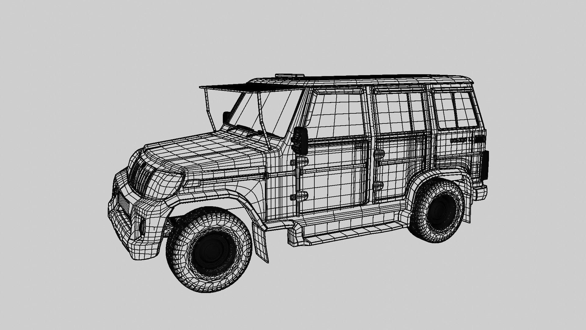 3D model KERALA POLICE BOLERO JEEP VR / AR / low-poly | CGTrader