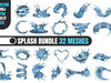 Splash Bundle 32 Meshes 3D Model Collection | CGTrader