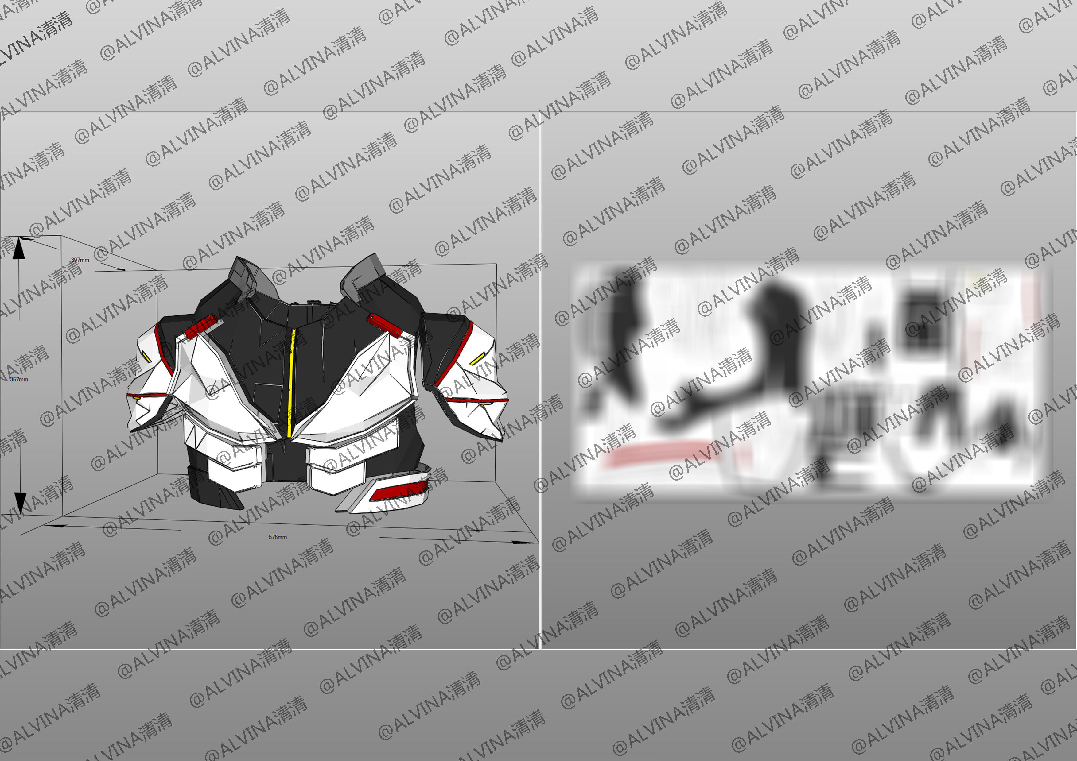 3D model Kamen Rider Rostar Boxer Form Armor - DIY Cosplay Pepakura ...