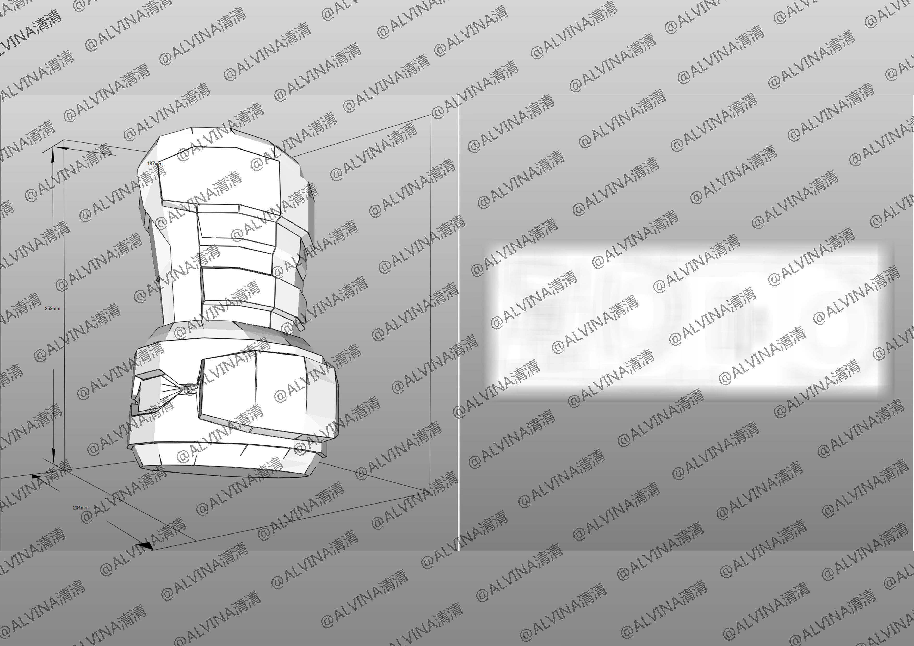 3D model Kamen Rider Rostar Boxer Form Armor - DIY Cosplay Pepakura ...