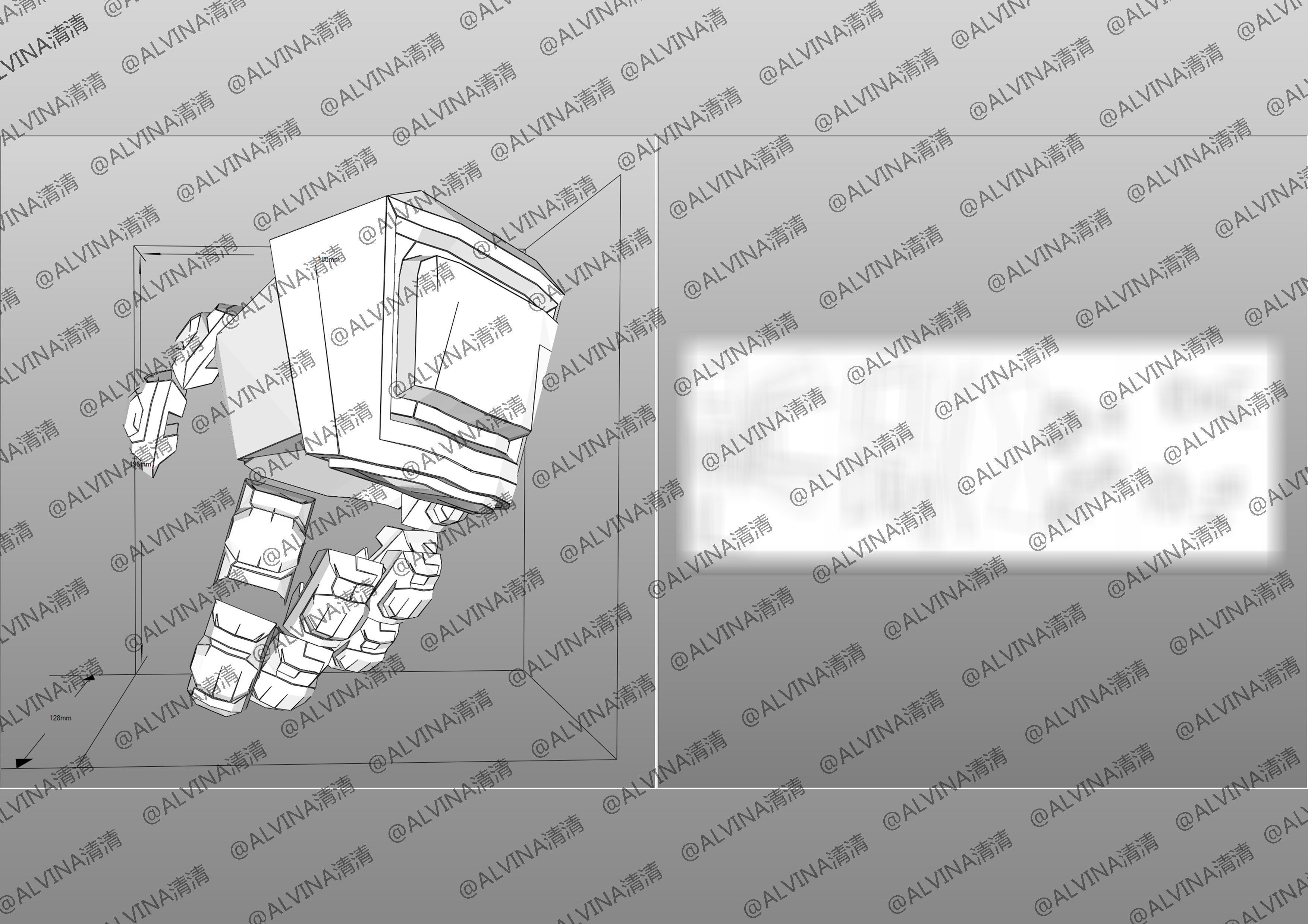 3D model Kamen Rider Rostar Boxer Form Armor - DIY Cosplay Pepakura ...