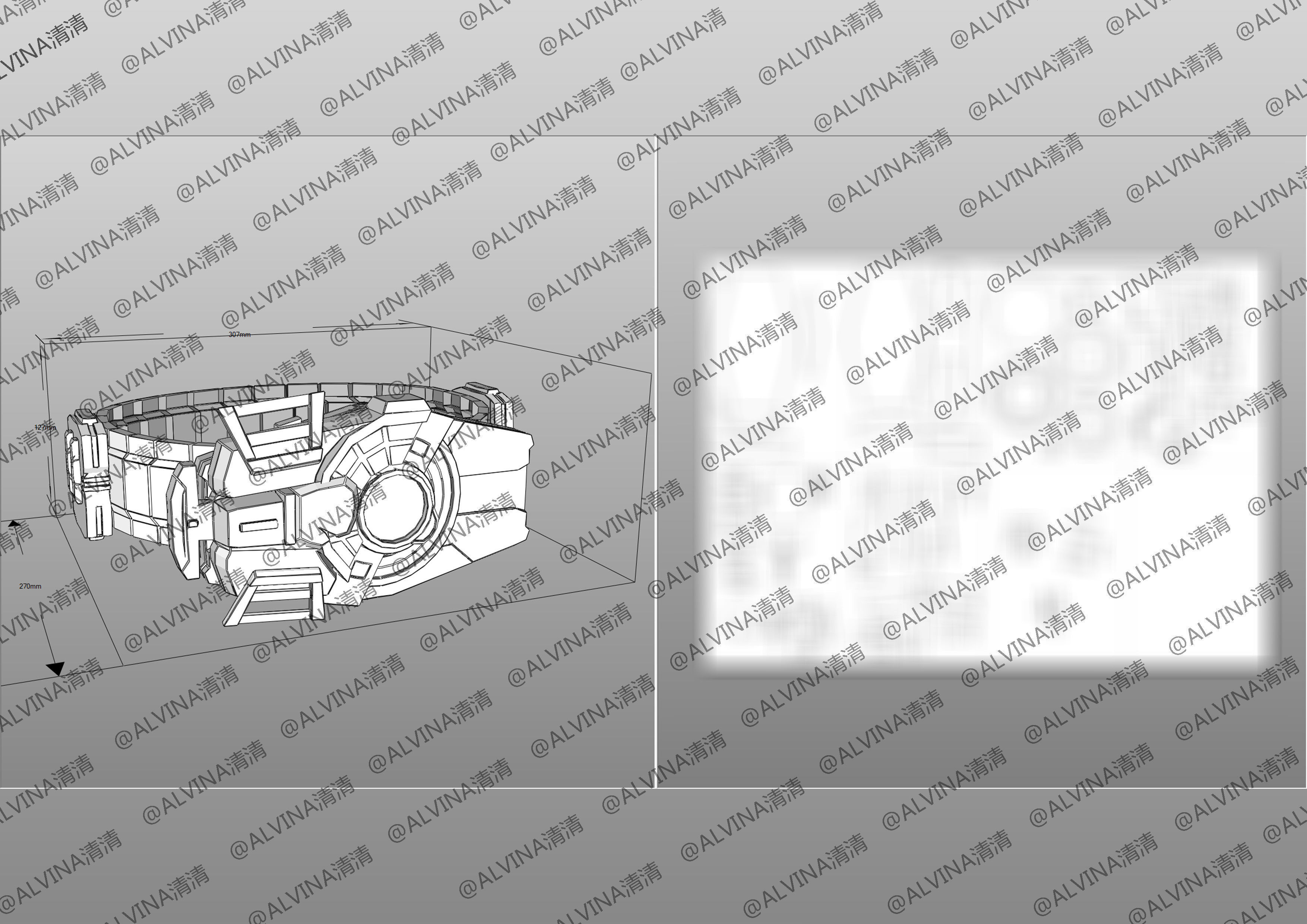 3D model Kamen Rider Rostar Boxer Form Armor - DIY Cosplay Pepakura ...