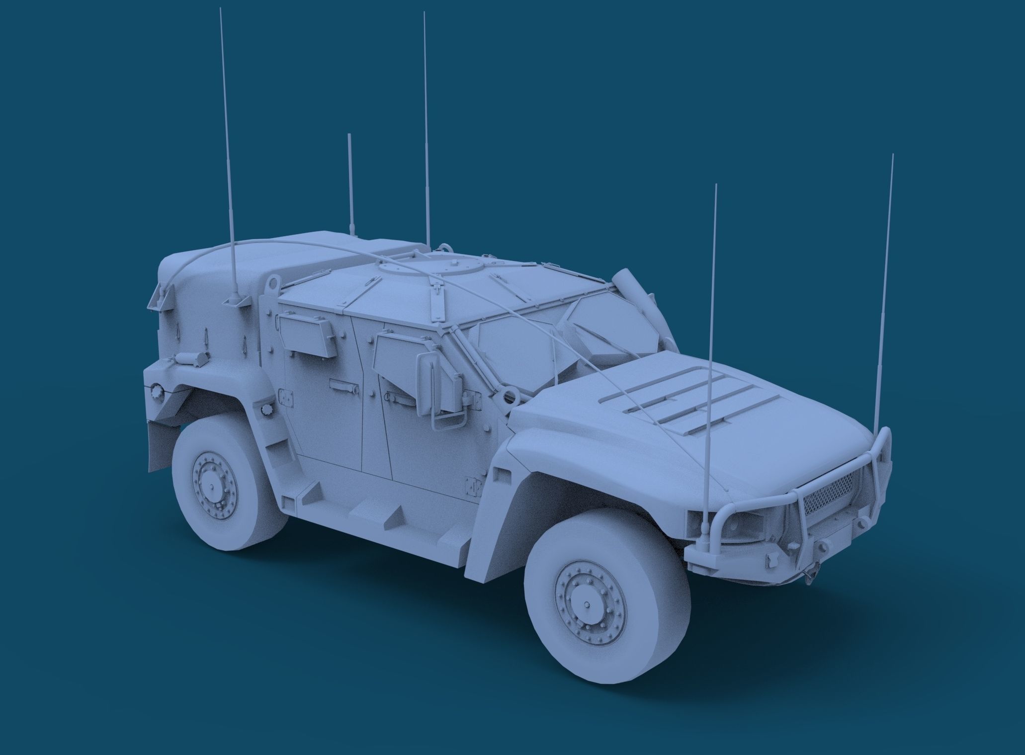 HAWKEI PROTECTED VEHICLE READY TO PRINT 3D model | CGTrader