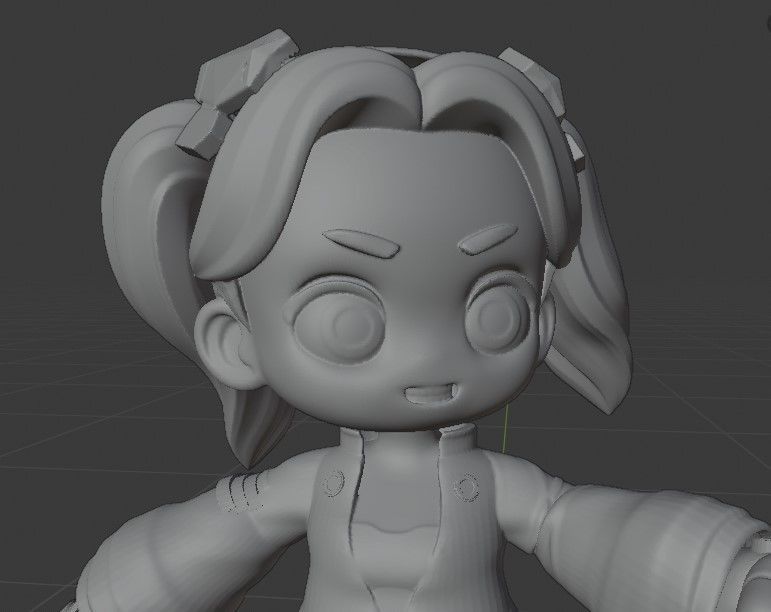 Rebecca Cyberpunk Edgerunners Chibi 3D model 3D printable | CGTrader