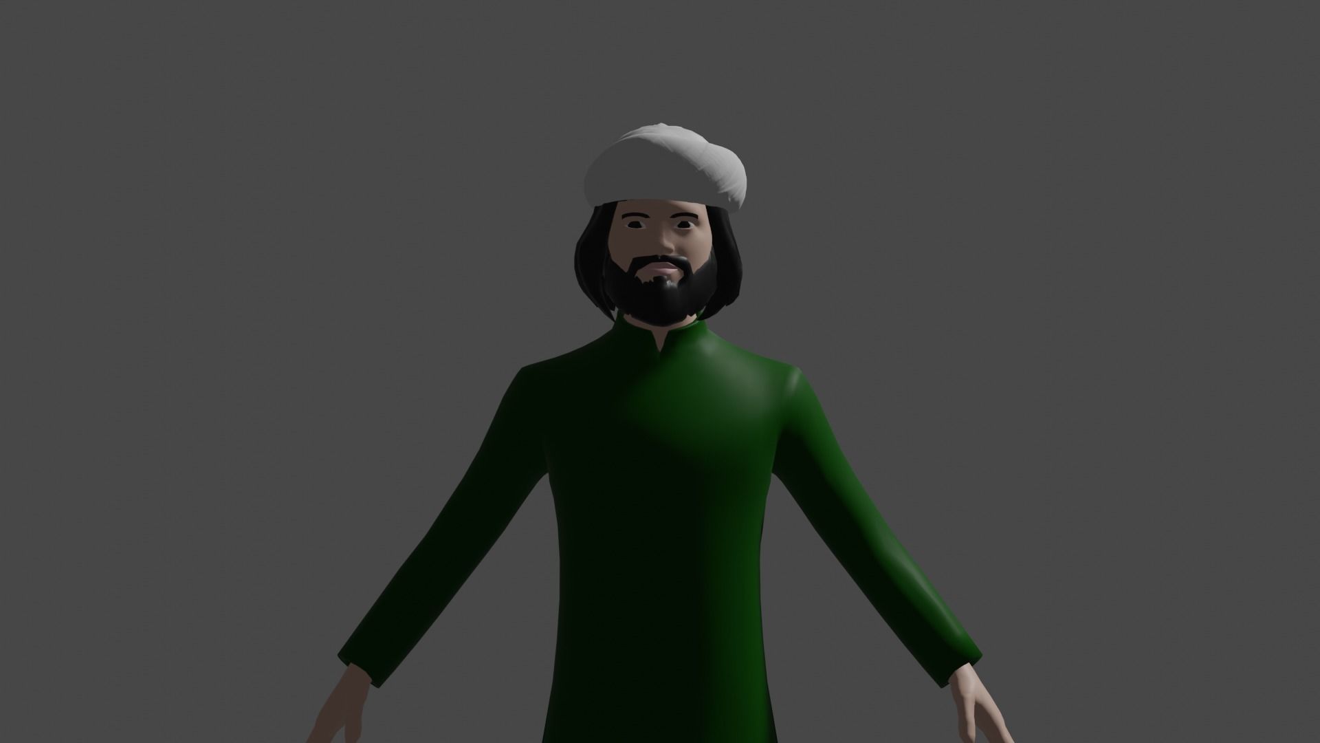 Arab or Muslim Medival Man free 3D model | CGTrader
