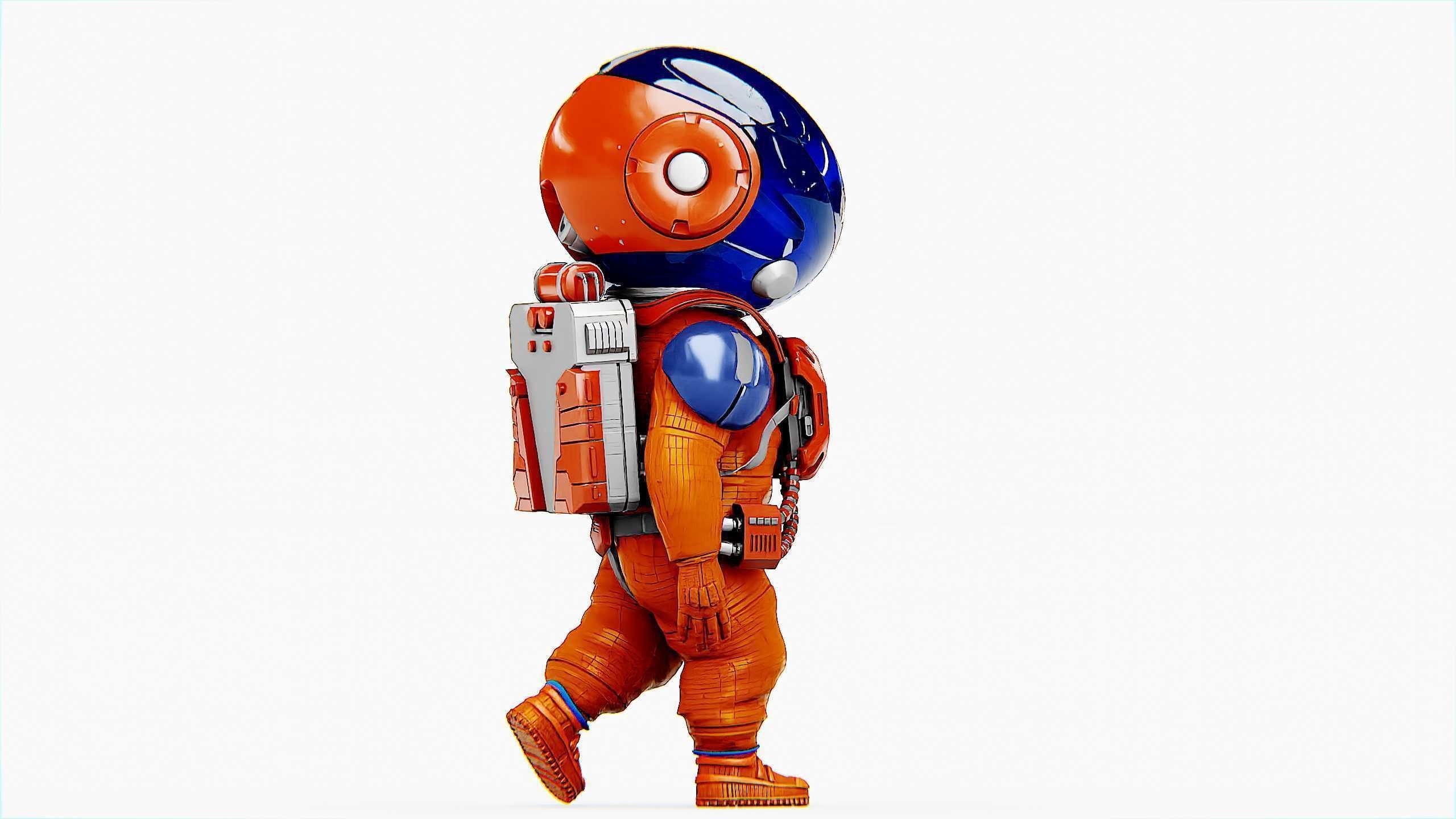 TOON ASTRONAUT B-K Rigged for Unreal Engine - Unity - MIXAMO 3D model ...