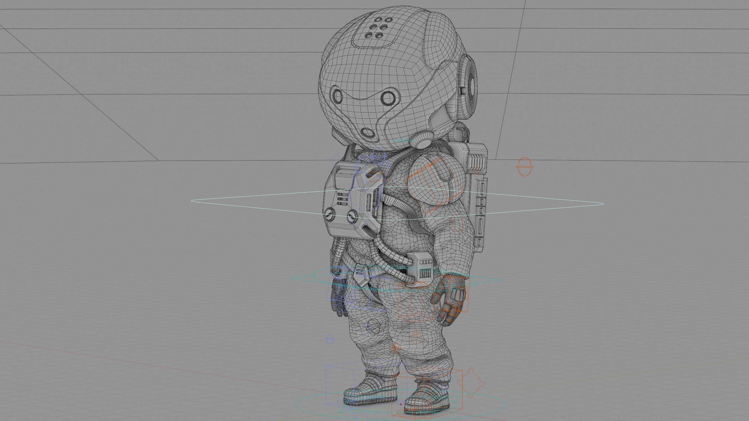 TOON ASTRONAUT B-K Rigged for Unreal Engine - Unity - MIXAMO 3D model ...