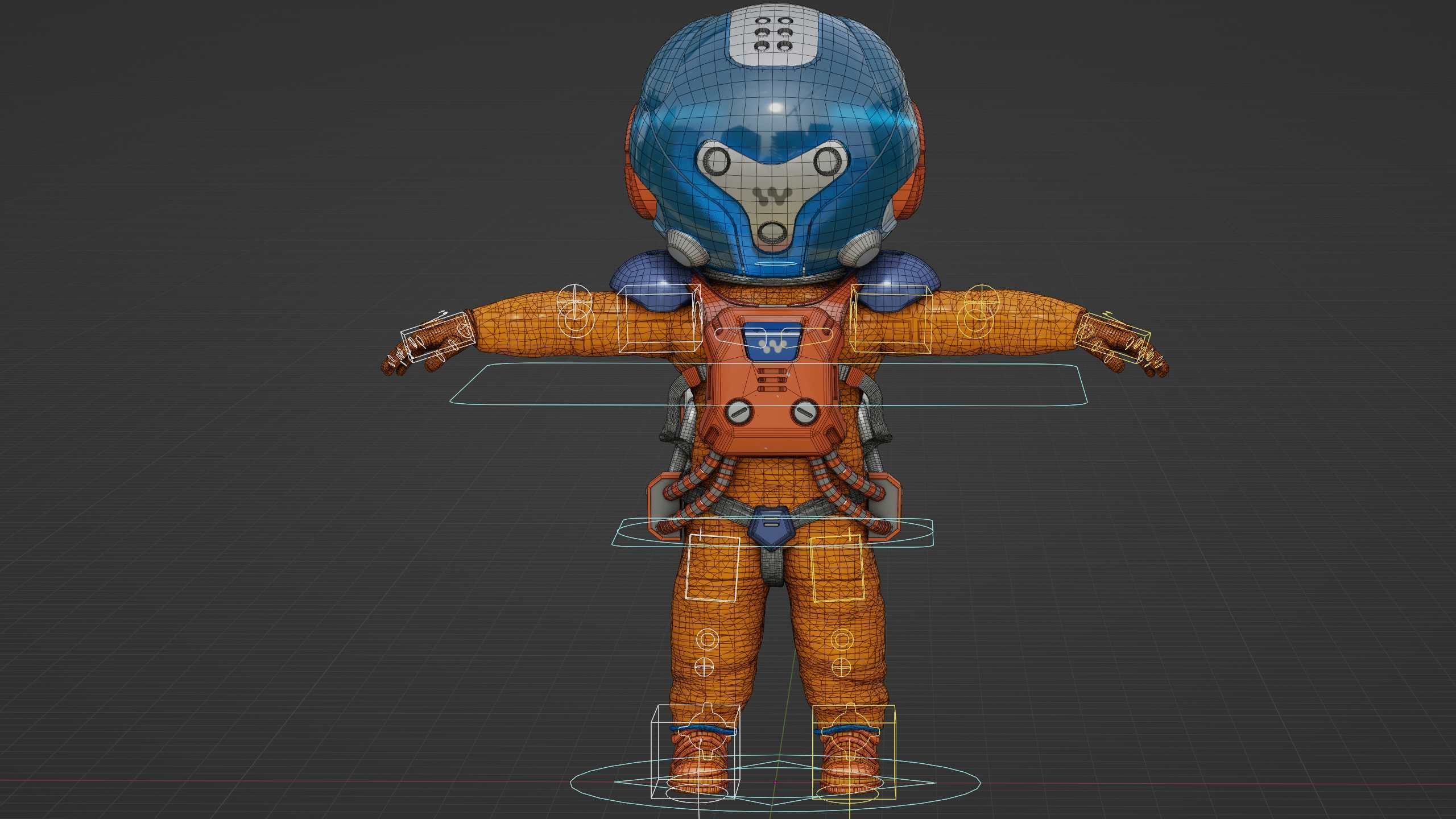 TOON ASTRONAUT B-K Rigged for Unreal Engine - Unity - MIXAMO 3D model ...