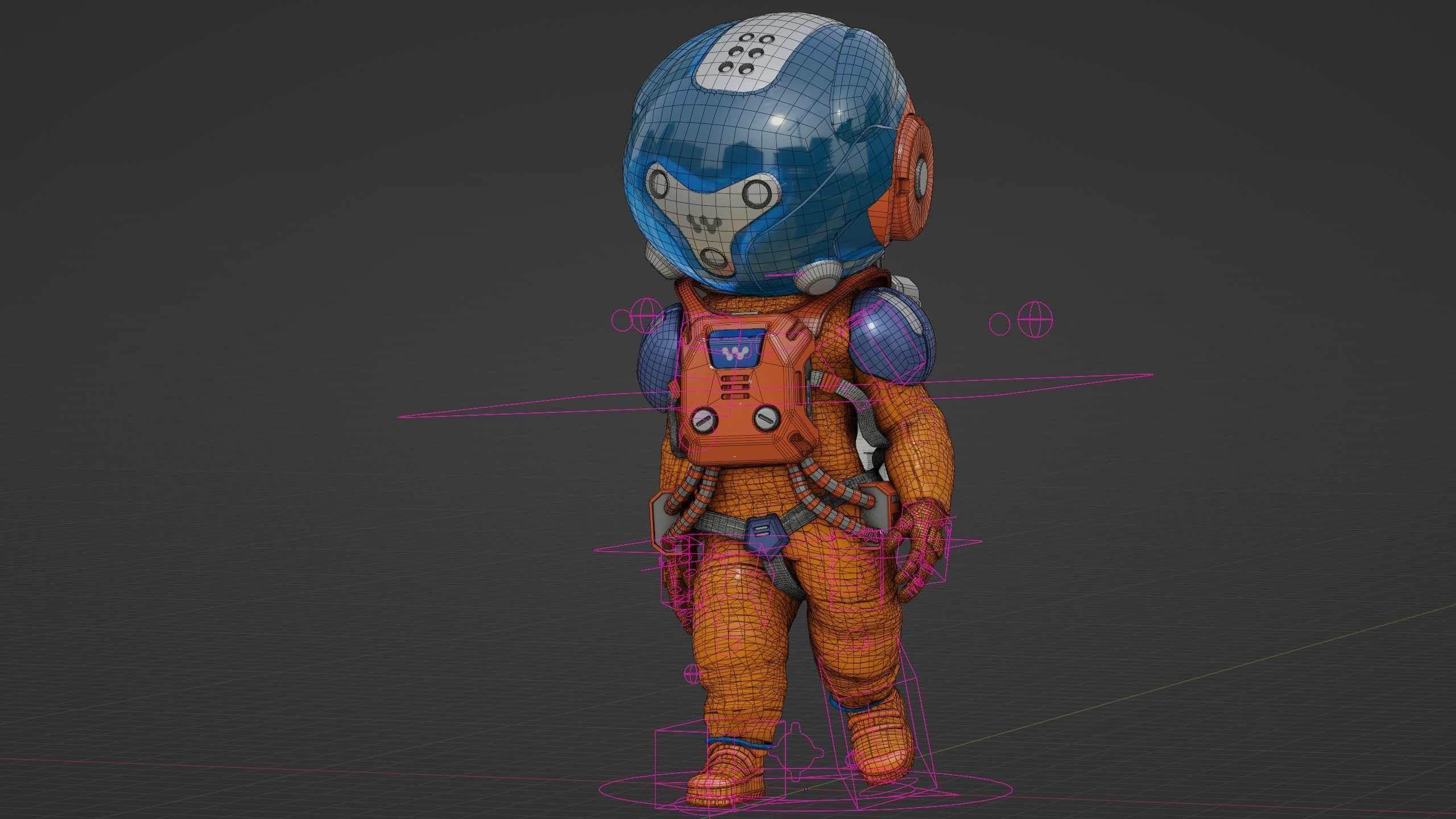 TOON ASTRONAUT B-K Rigged for Unreal Engine - Unity - MIXAMO 3D model ...