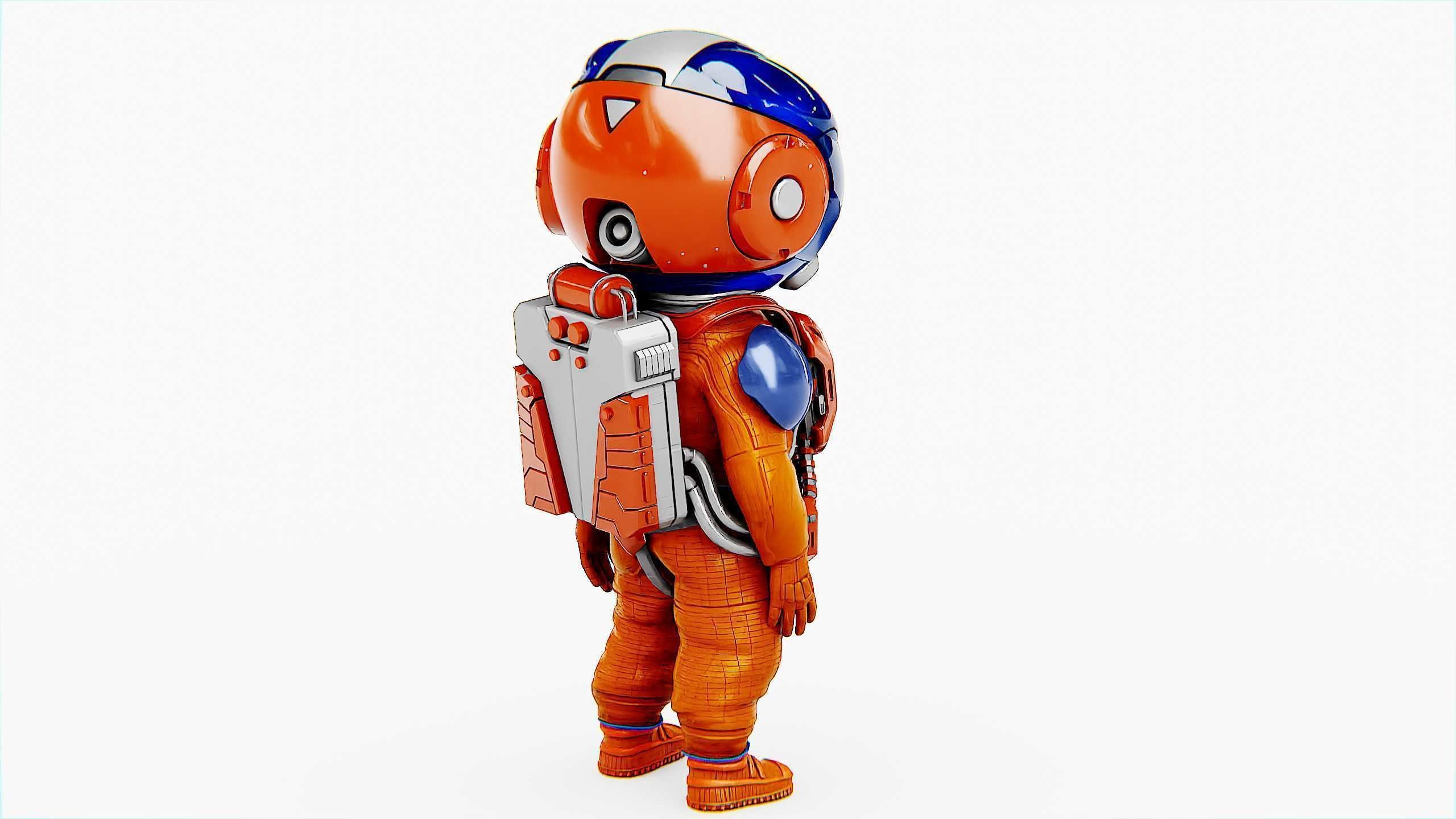 TOON ASTRONAUT B-K Rigged for Unreal Engine - Unity - MIXAMO 3D model ...