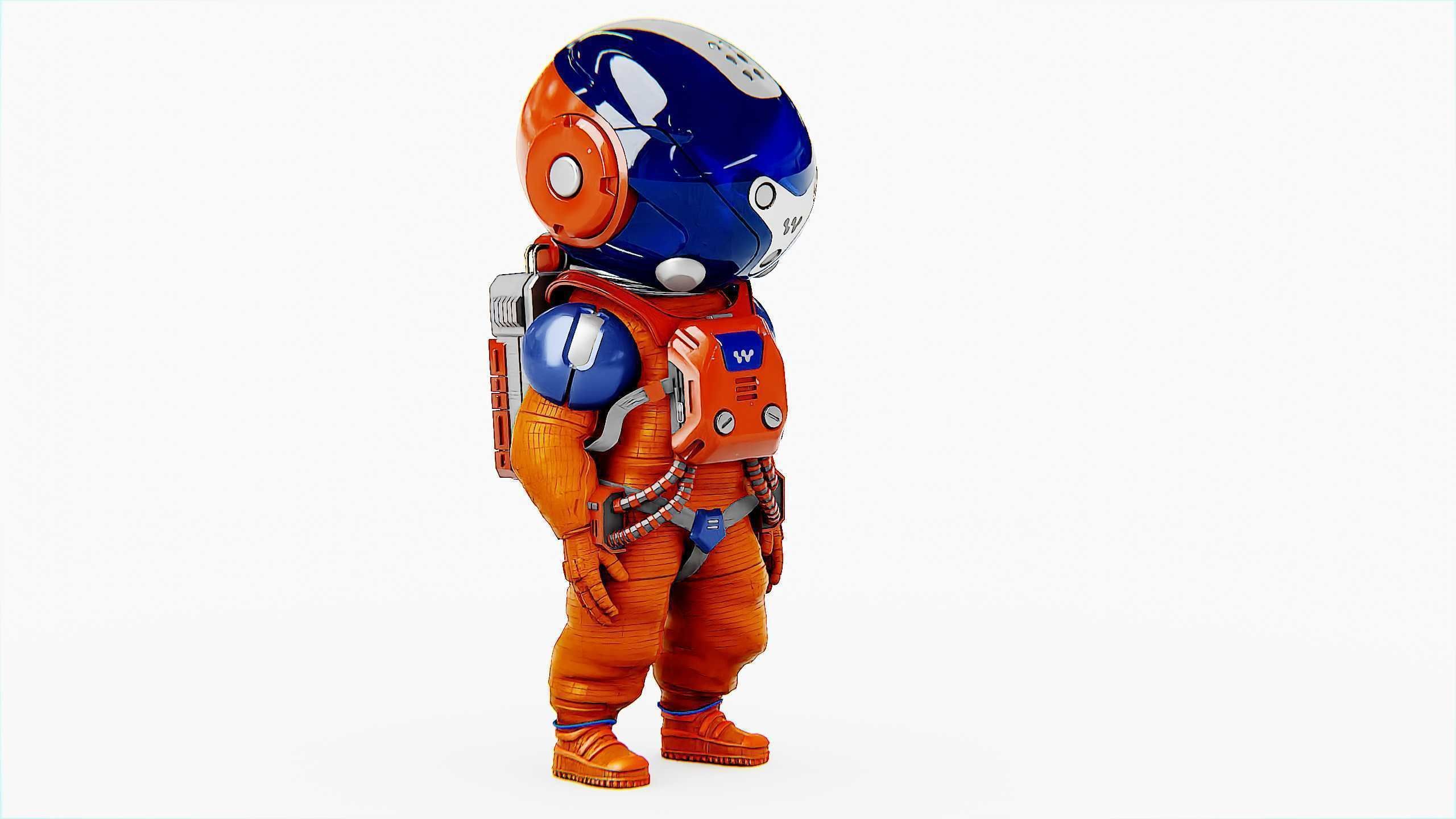 TOON ASTRONAUT B-K Rigged for Unreal Engine - Unity - MIXAMO 3D model ...