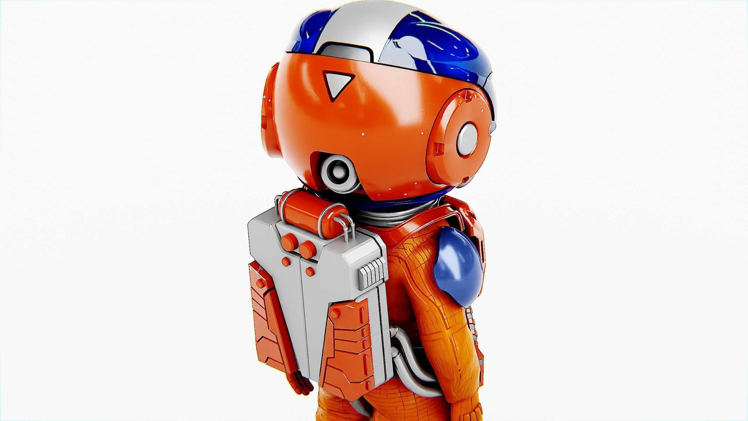 TOON ASTRONAUT B-K Rigged for Unreal Engine - Unity - MIXAMO 3D model ...