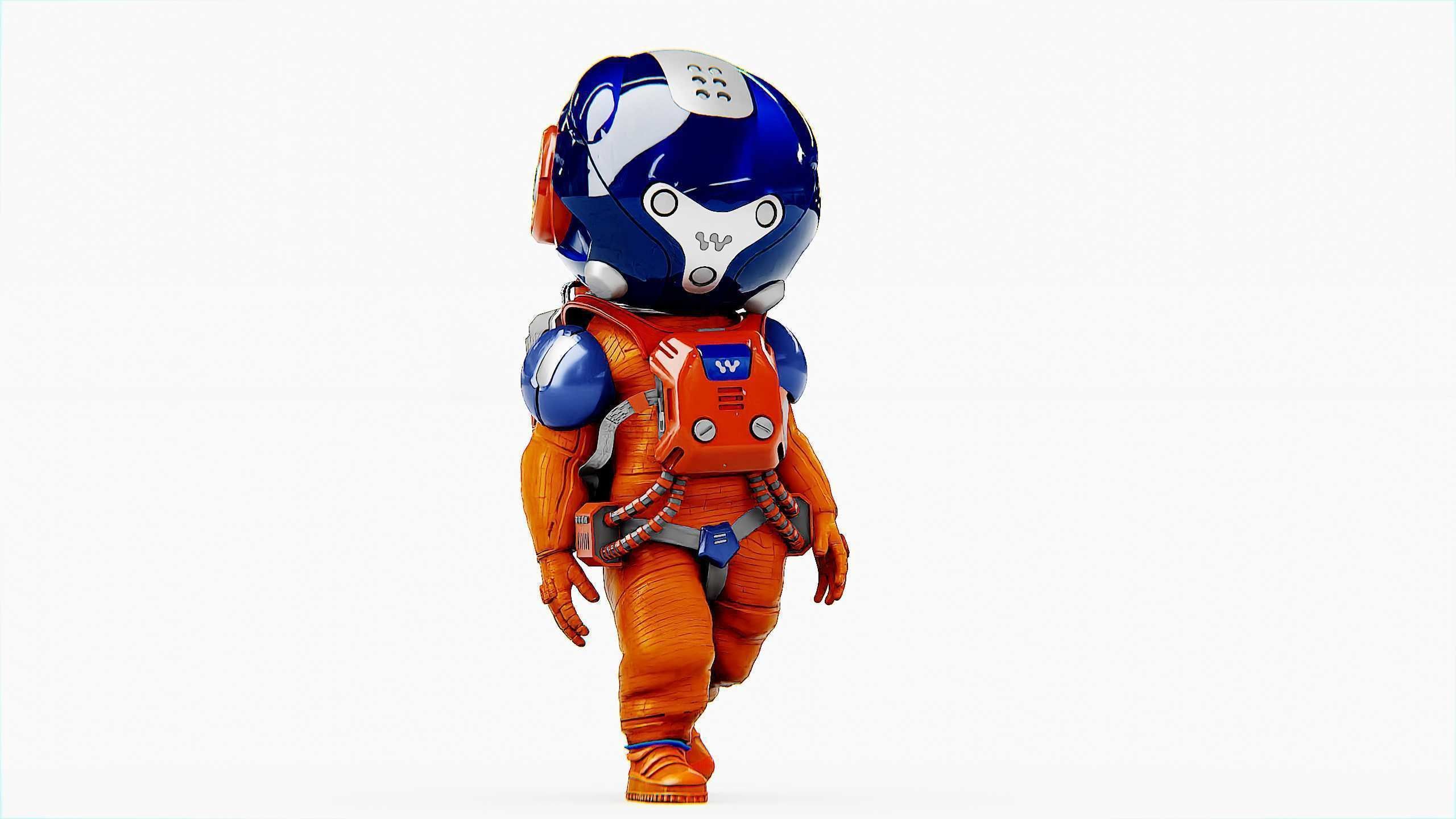 TOON ASTRONAUT B-K Rigged for Unreal Engine - Unity - MIXAMO 3D model ...