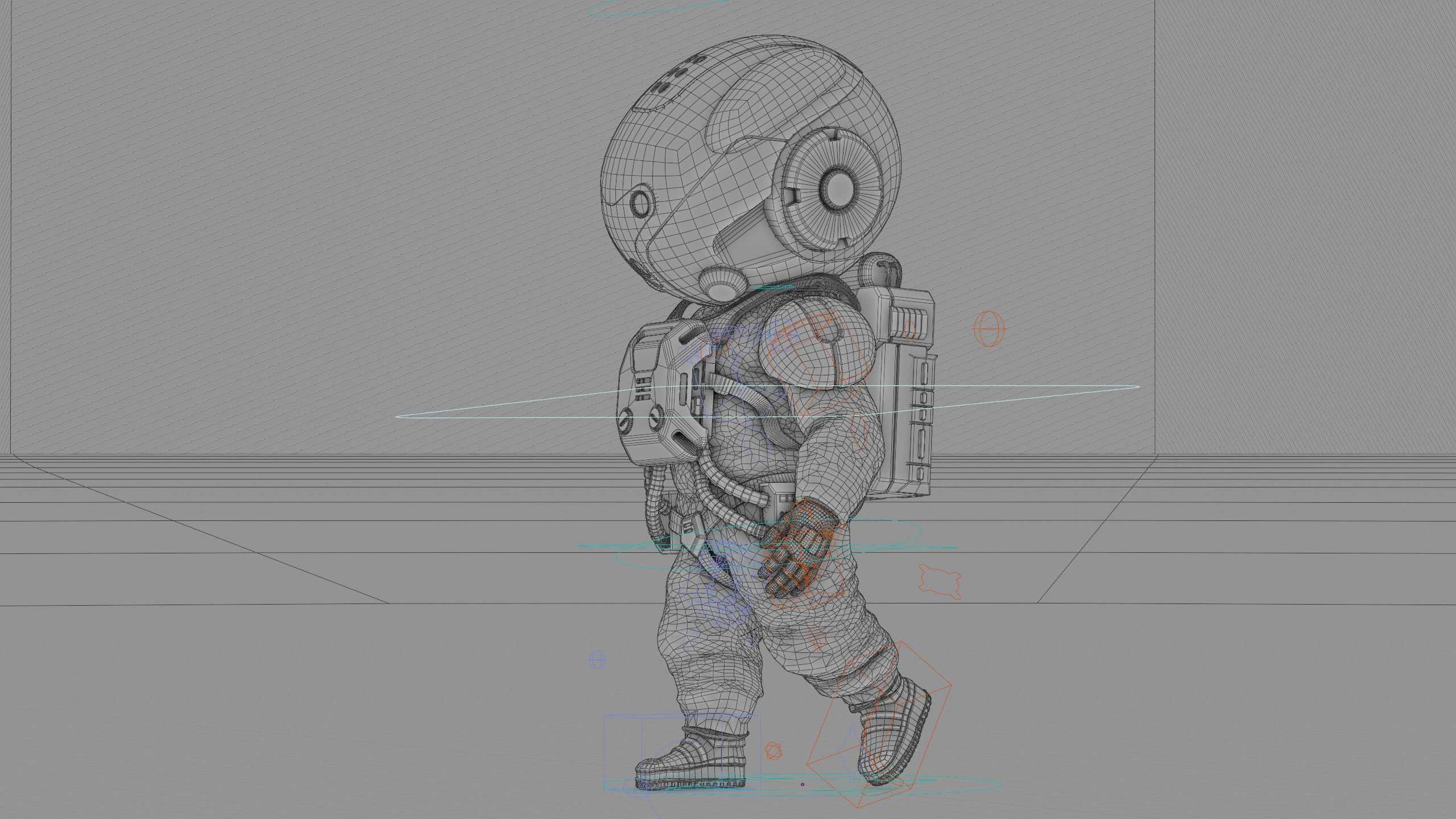 TOON ASTRONAUT B-K Rigged for Unreal Engine - Unity - MIXAMO 3D model ...
