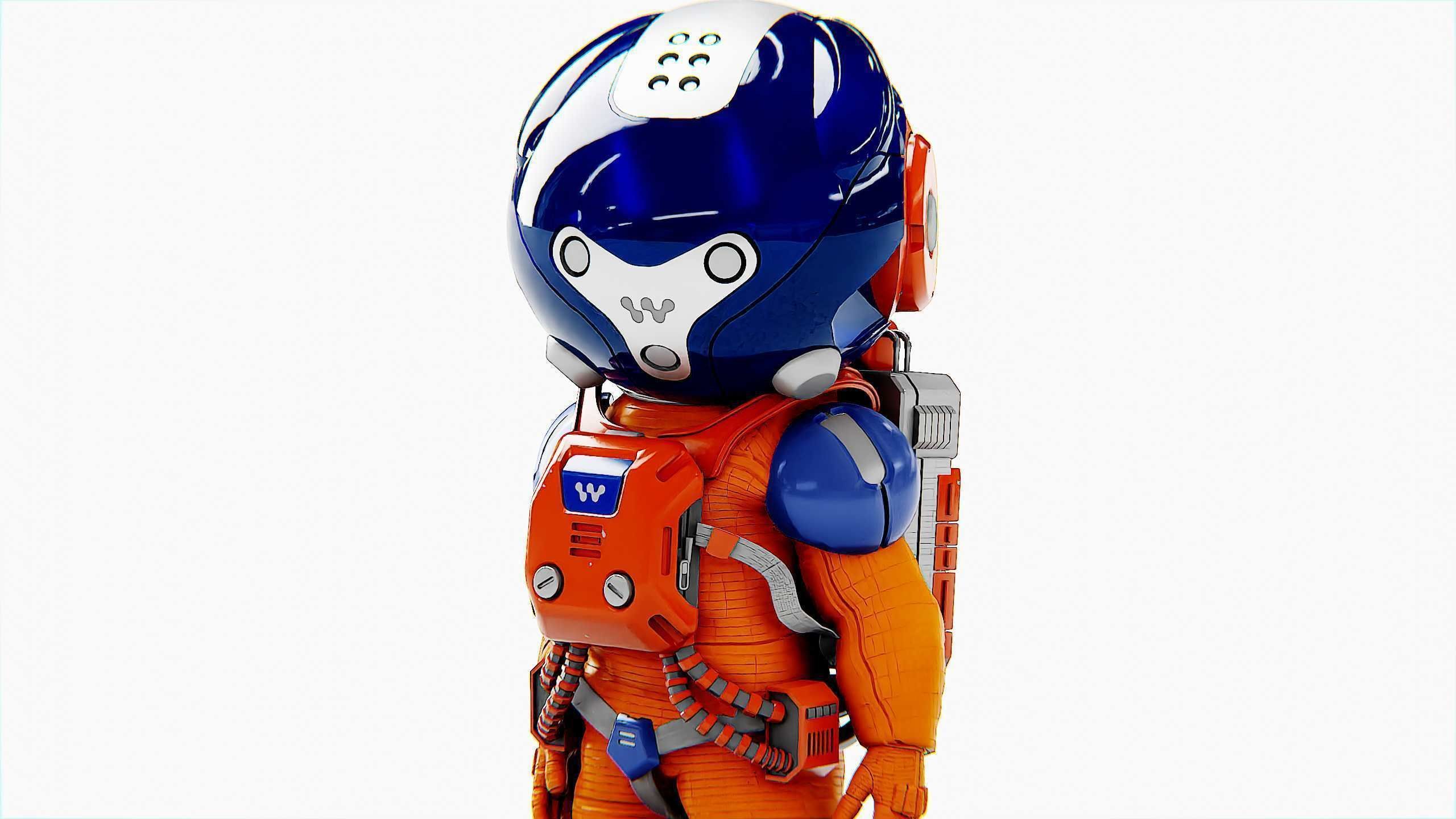 TOON ASTRONAUT B-K Rigged for Unreal Engine - Unity - MIXAMO 3D model ...