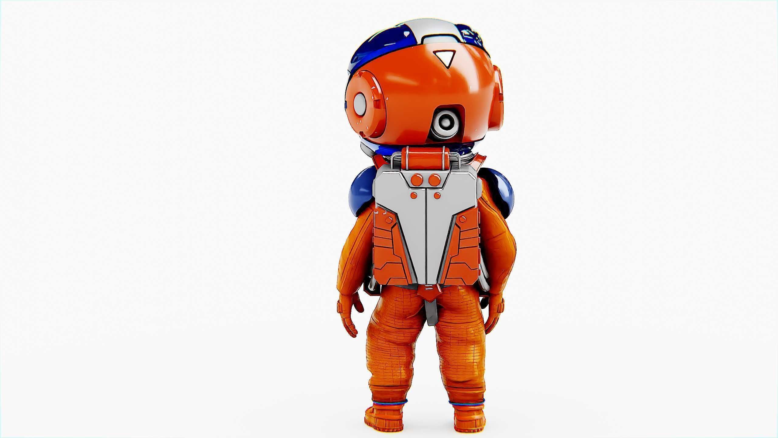 TOON ASTRONAUT B-K Rigged for Unreal Engine - Unity - MIXAMO 3D model ...