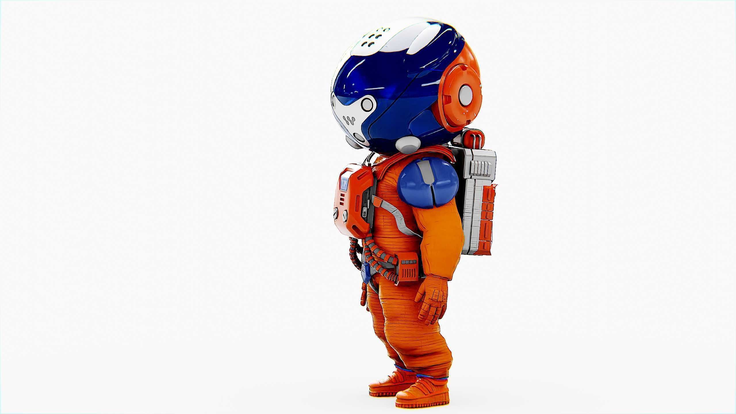 TOON ASTRONAUT B-K Rigged for Unreal Engine - Unity - MIXAMO 3D model ...