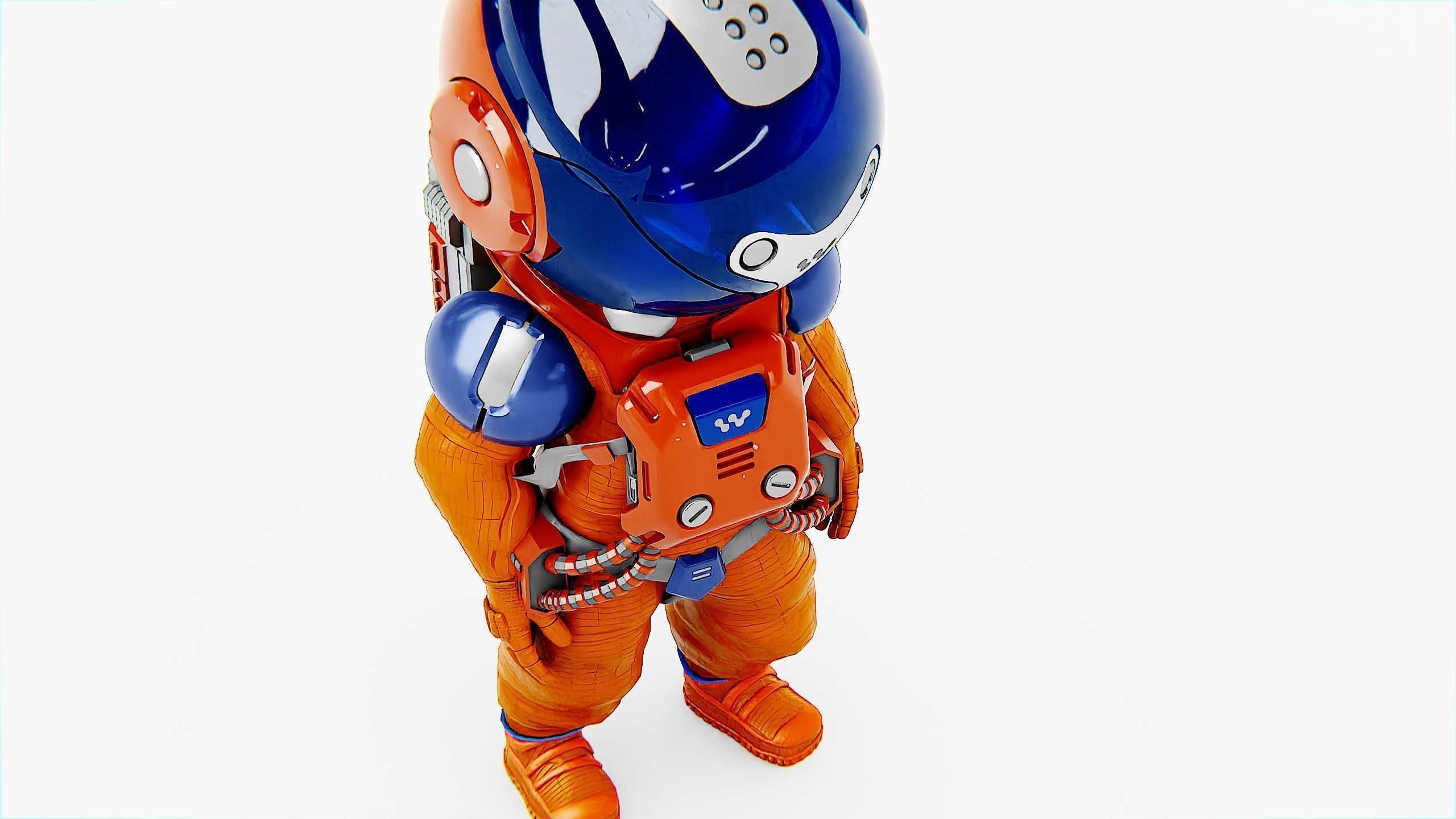 TOON ASTRONAUT B-K Rigged for Unreal Engine - Unity - MIXAMO 3D model ...