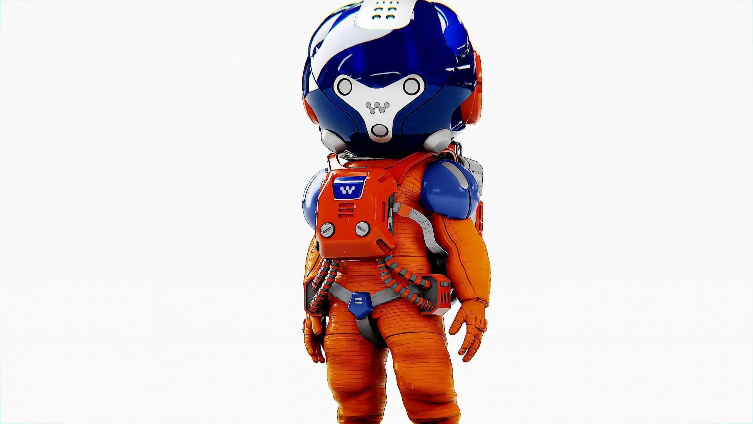TOON ASTRONAUT B-K Rigged for Unreal Engine - Unity - MIXAMO 3D model ...