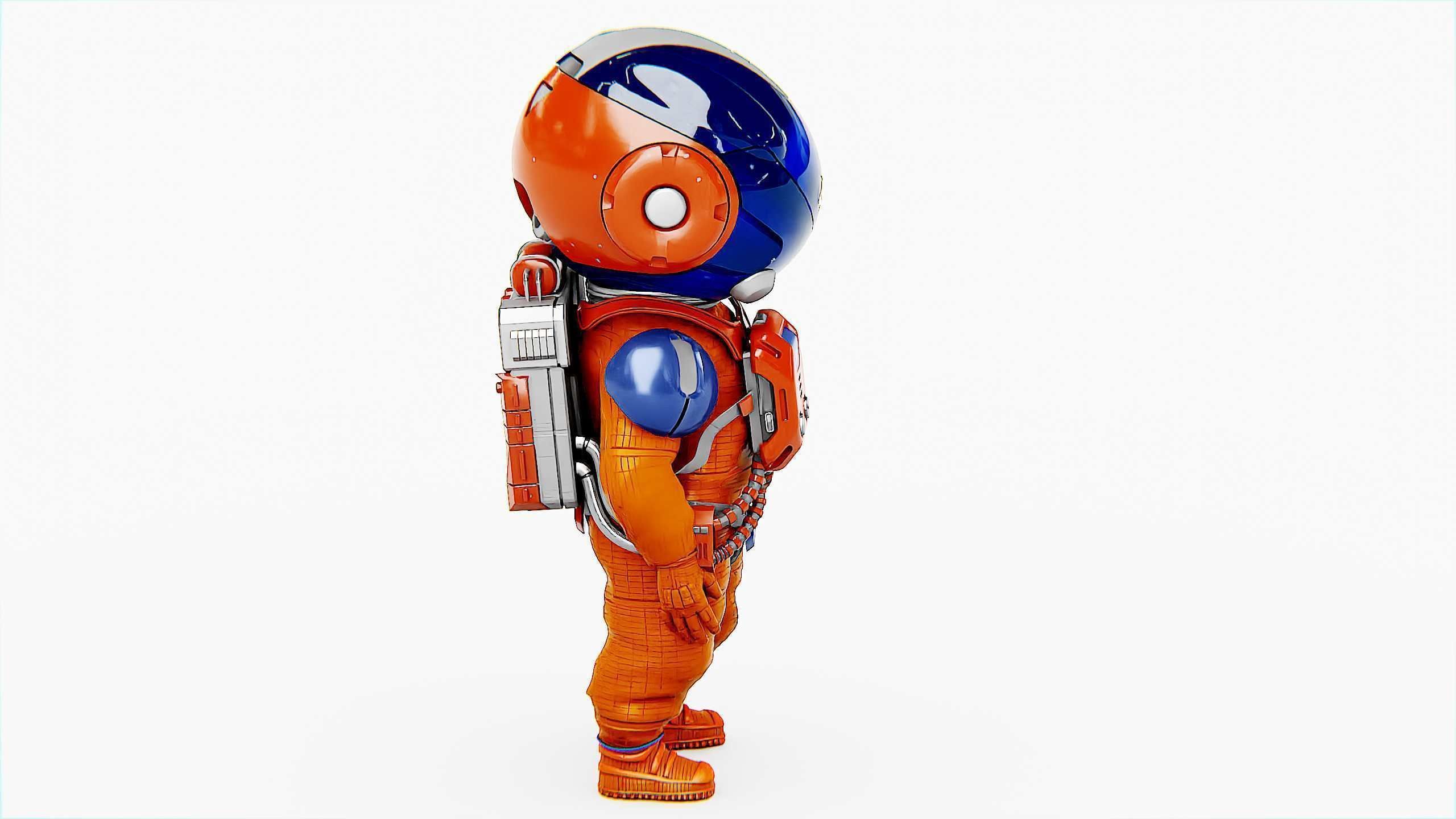 TOON ASTRONAUT B-K Rigged for Unreal Engine - Unity - MIXAMO 3D model ...