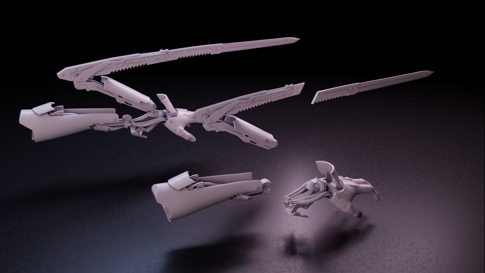 Cyber Arm Blade 3D model 3D printable | CGTrader