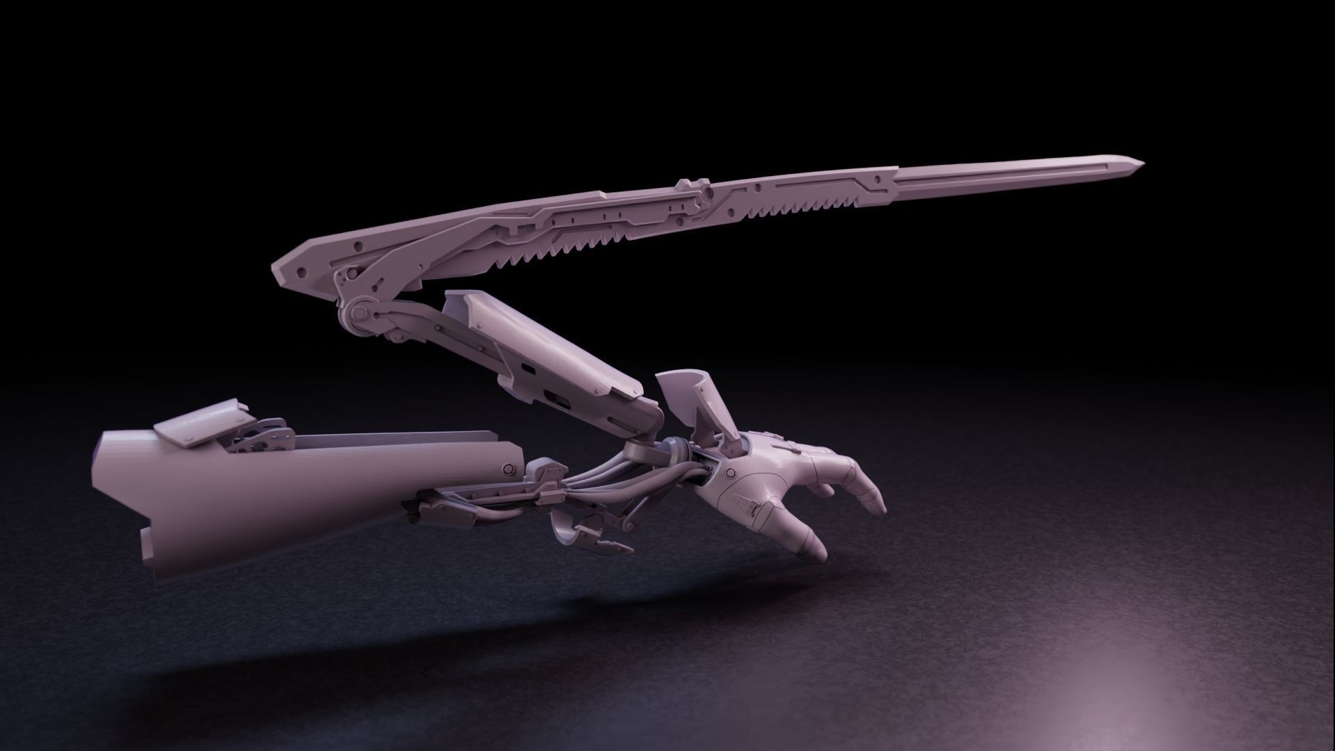 Cyber Arm Blade 3D model 3D printable | CGTrader