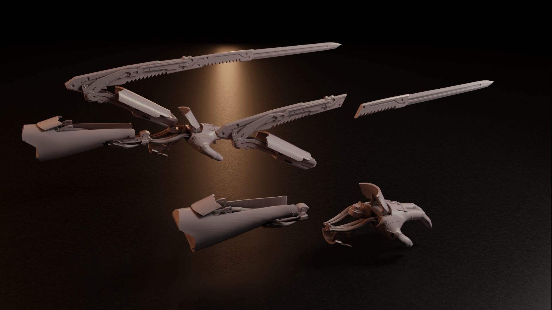 Cyber Arm Blade 3D model 3D printable | CGTrader