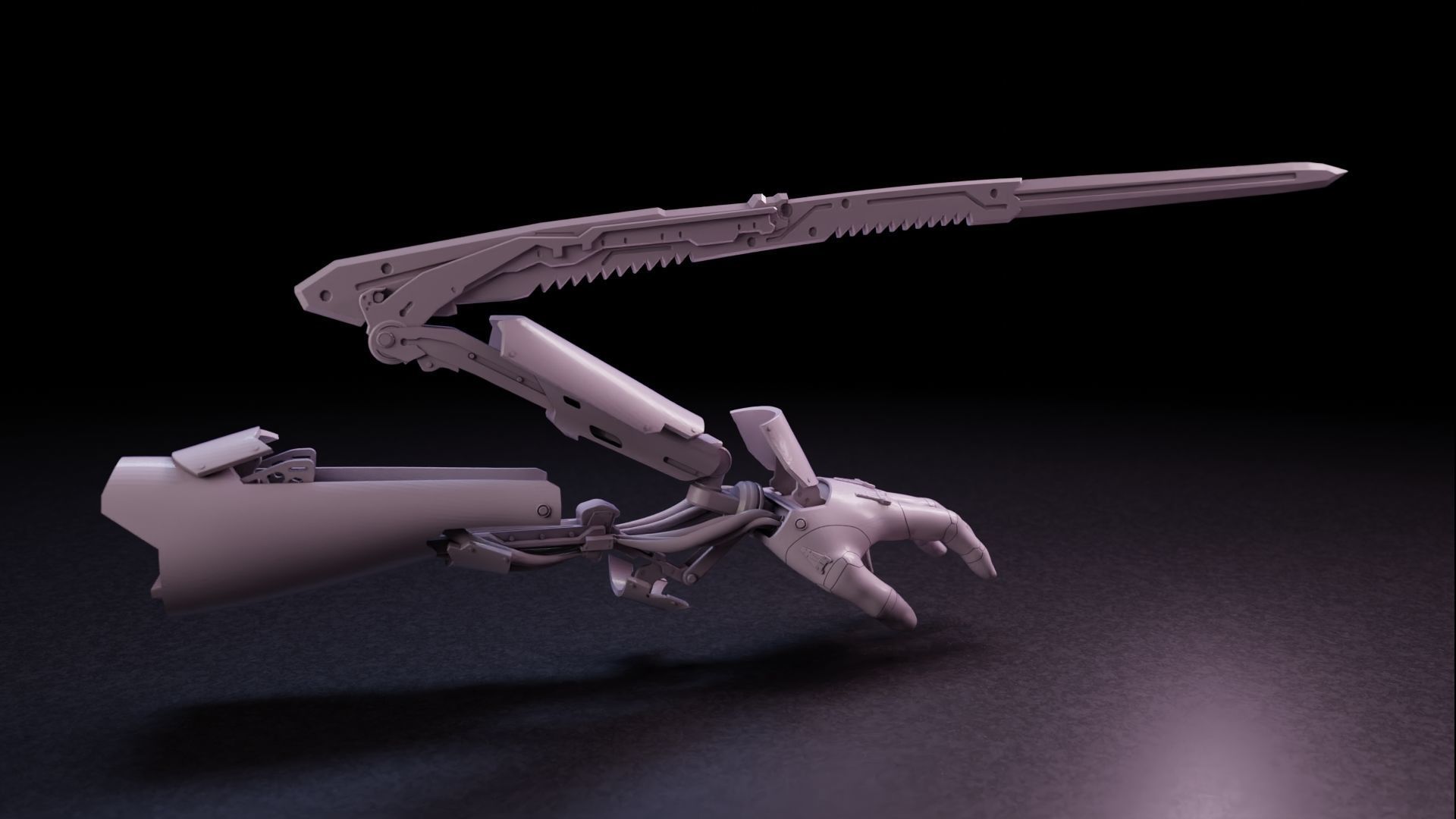 Cyber Arm Blade 3D model 3D printable | CGTrader